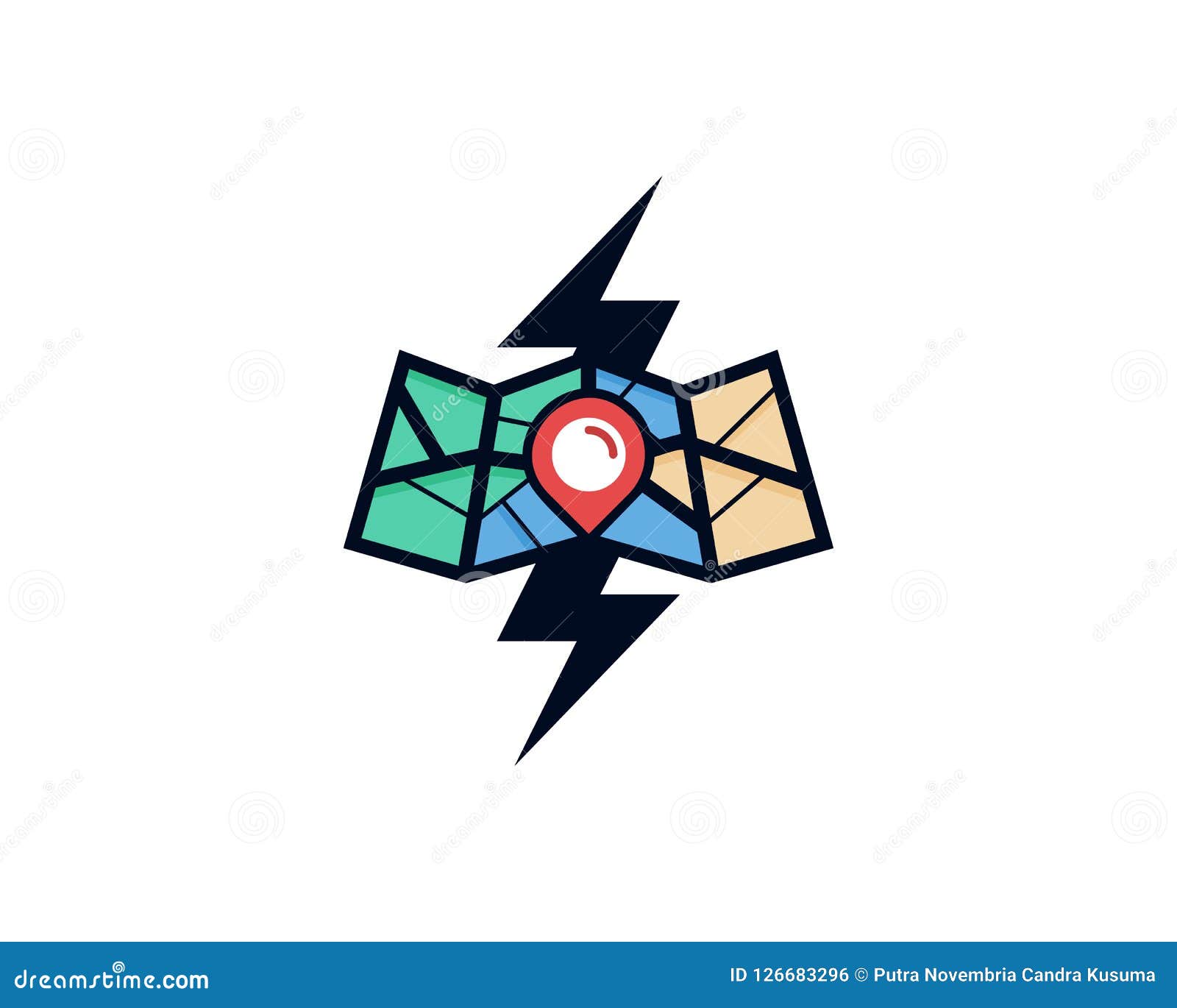 Energy Map Logo Icon Design Stock Vector - Illustration of icon ...