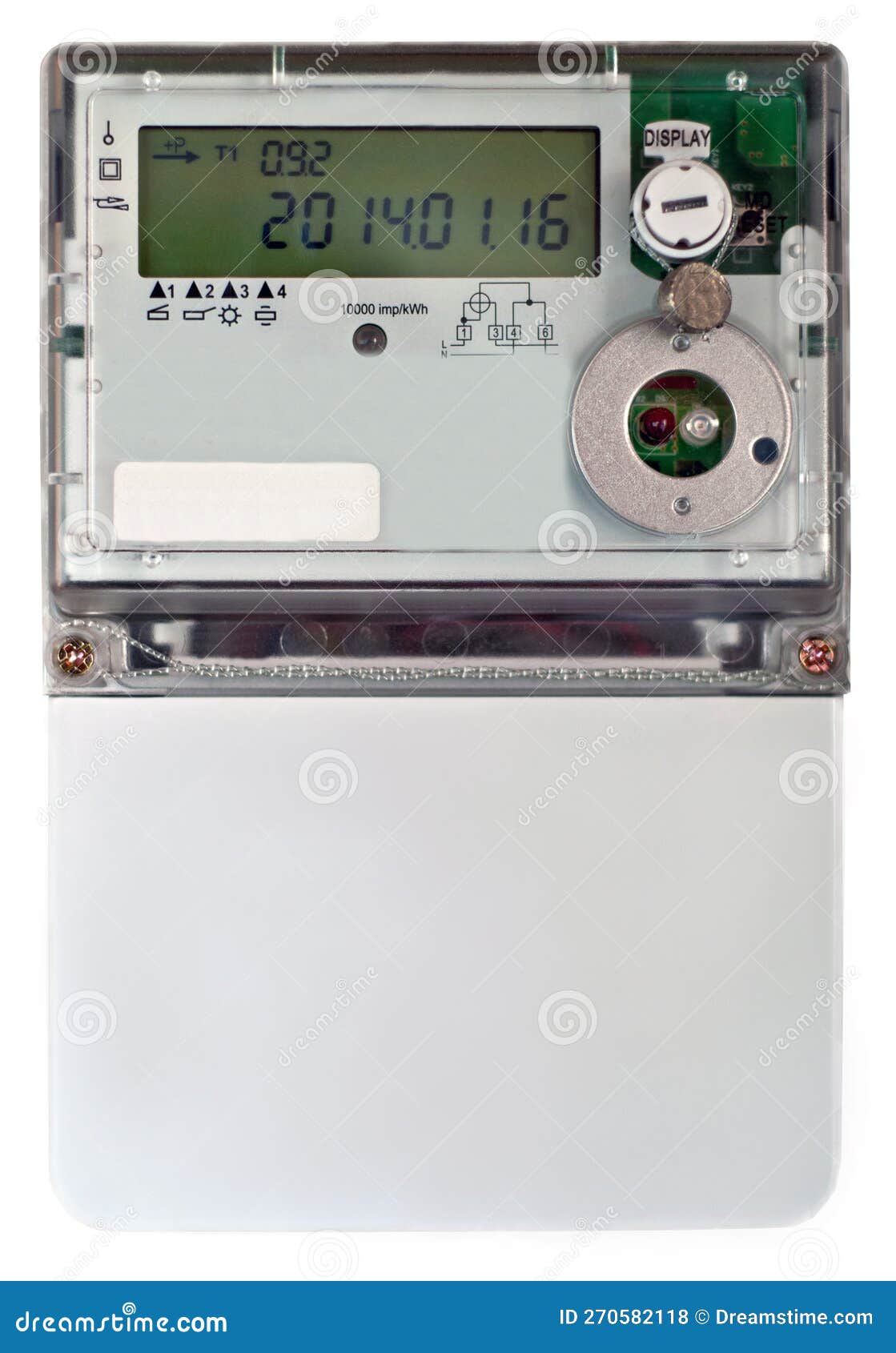Energy meter stock photo. Image of home, pointer, usage - 270582118