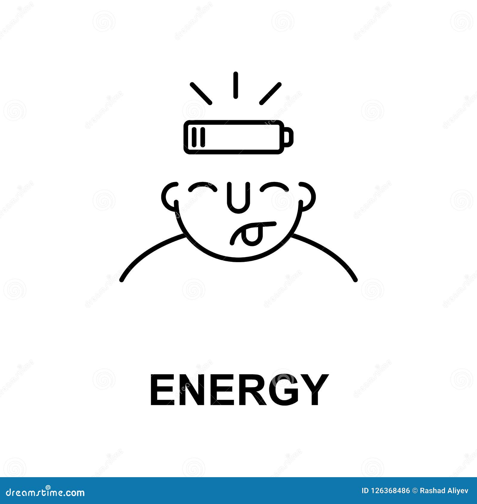 Energy on Mind Icon. Element of Human Mind Icon for Mobile Concept and ...