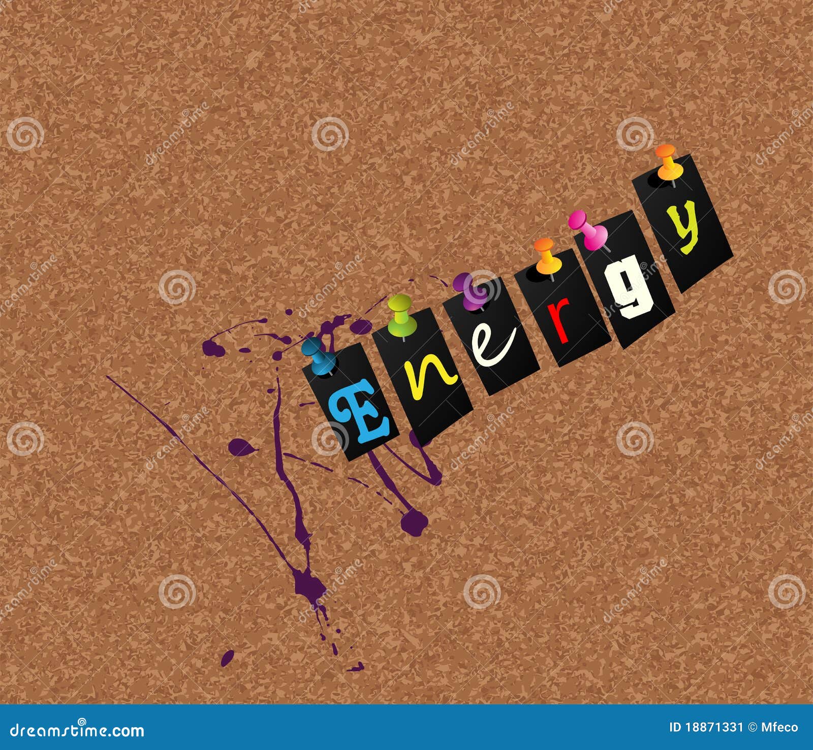 Energy notice concept stock vector. Illustration of leer - 18871331