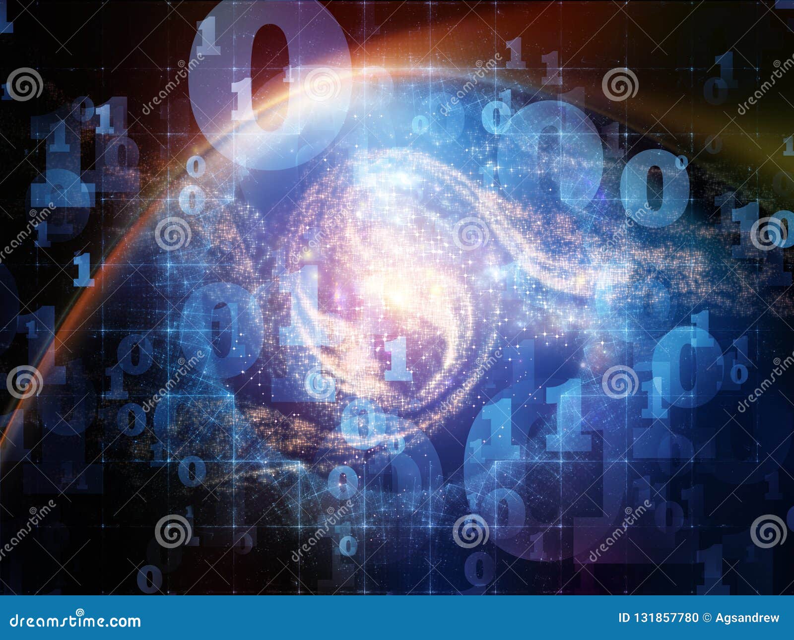 Energy of Numbers stock illustration. Illustration of arrangement ...