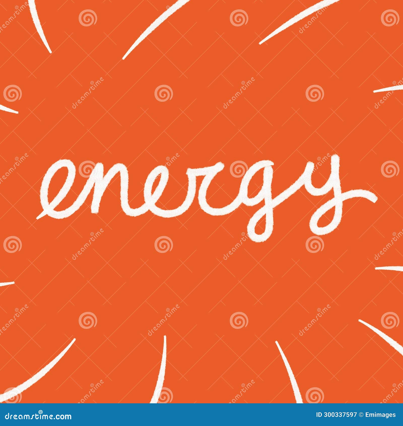"energy" on Orange Background Stock Illustration - Illustration of ...