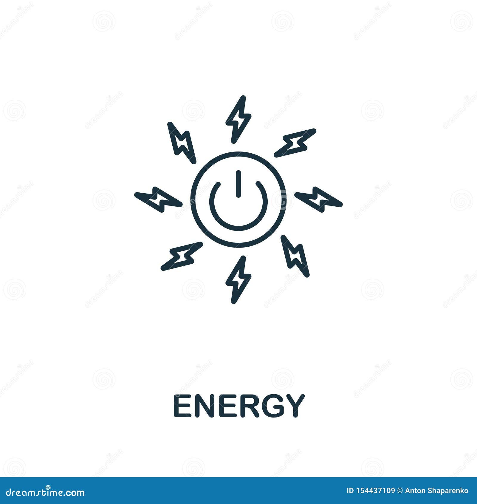 Energy Outline Icon. Thin Line Style from Community Icons Collection ...