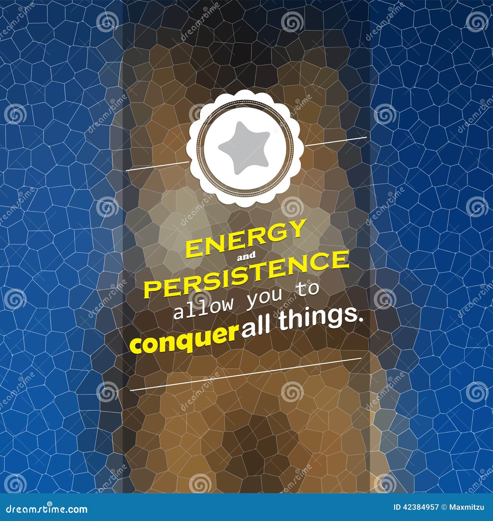 Energy and Persistence stock illustration. Illustration of phrase ...