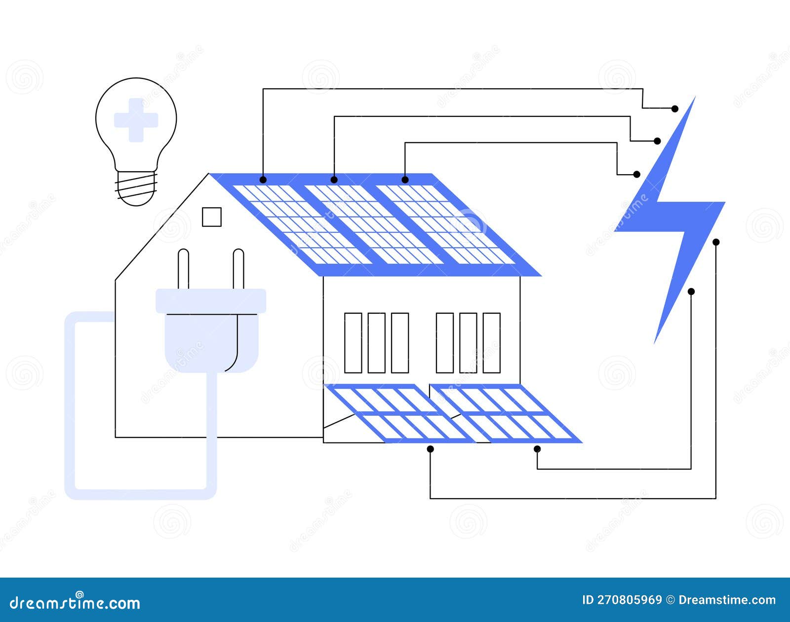 Energy-plus House Abstract Concept Vector Illustration. Stock Vector ...