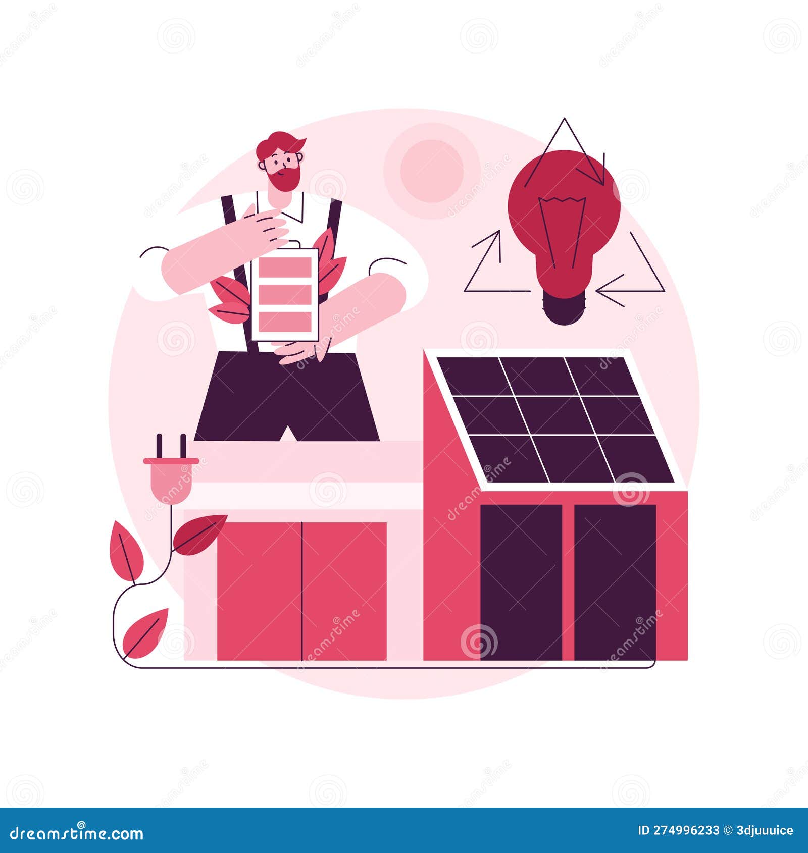 Energy-plus House Abstract Concept Vector Illustration. Stock Vector ...
