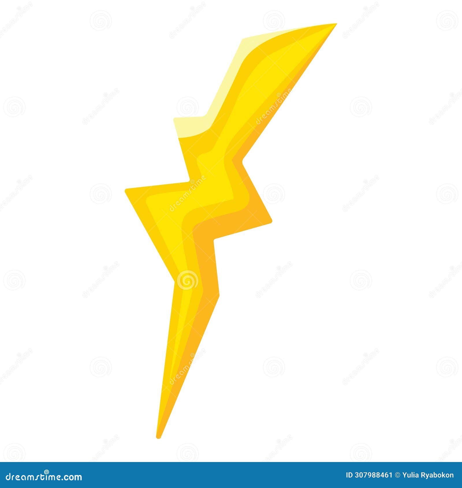Energy Power Bolt Icon Cartoon Vector. Voltage Speed Fuel Stock Vector ...