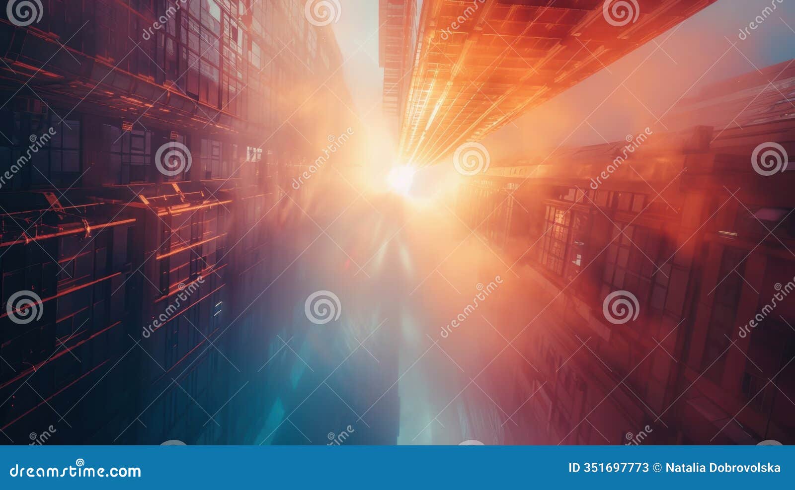 Energy Power Concept with Glowing Electricity, Dynamic Light Effects ...