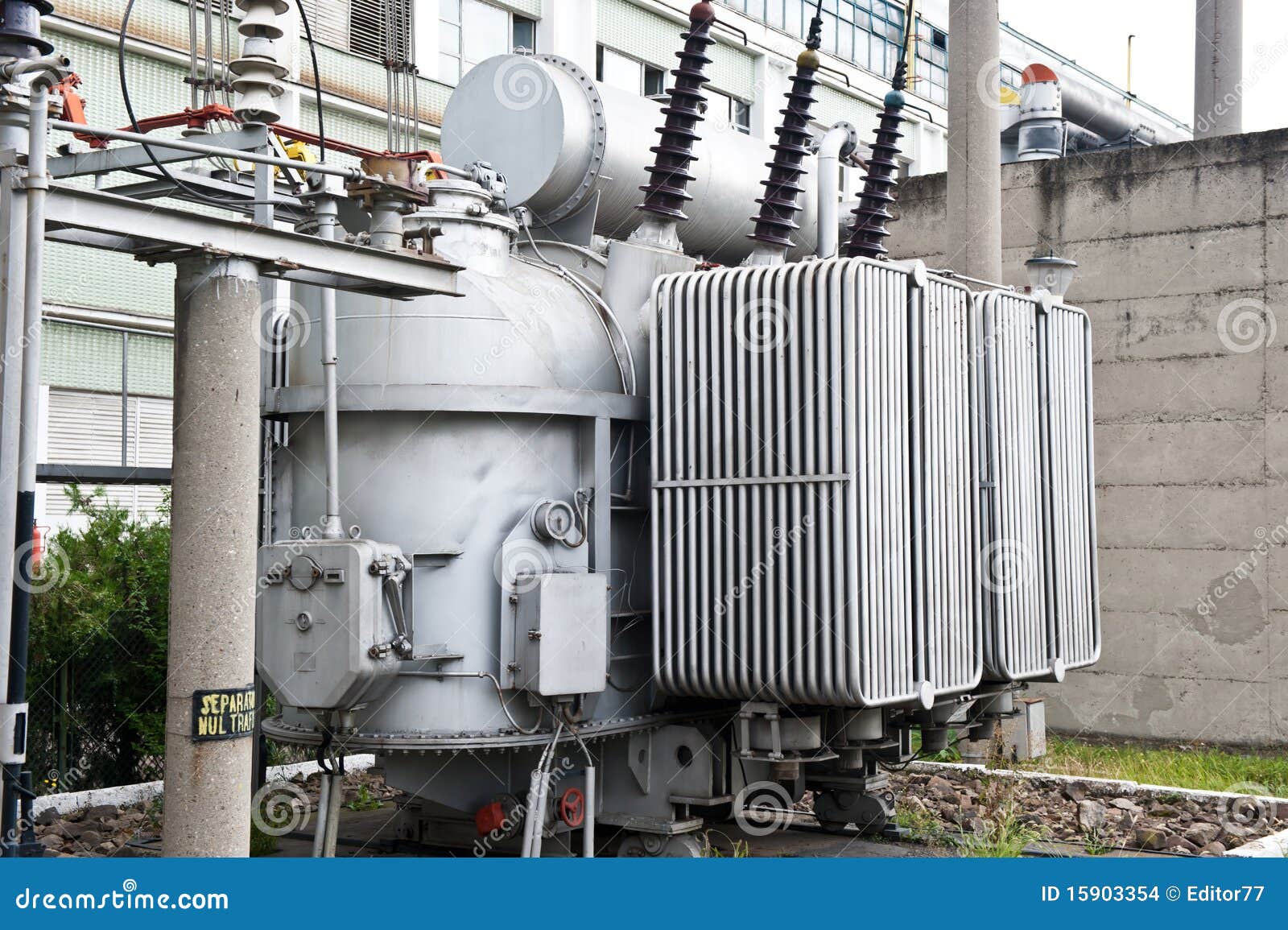 Power transformer device stock photo. Image of electric - 15903354