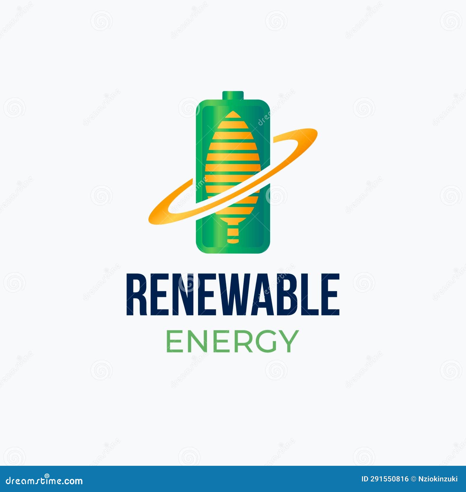Gradient Renewable Energy Logo. Eco Energy Power Saving Logo. Green ...