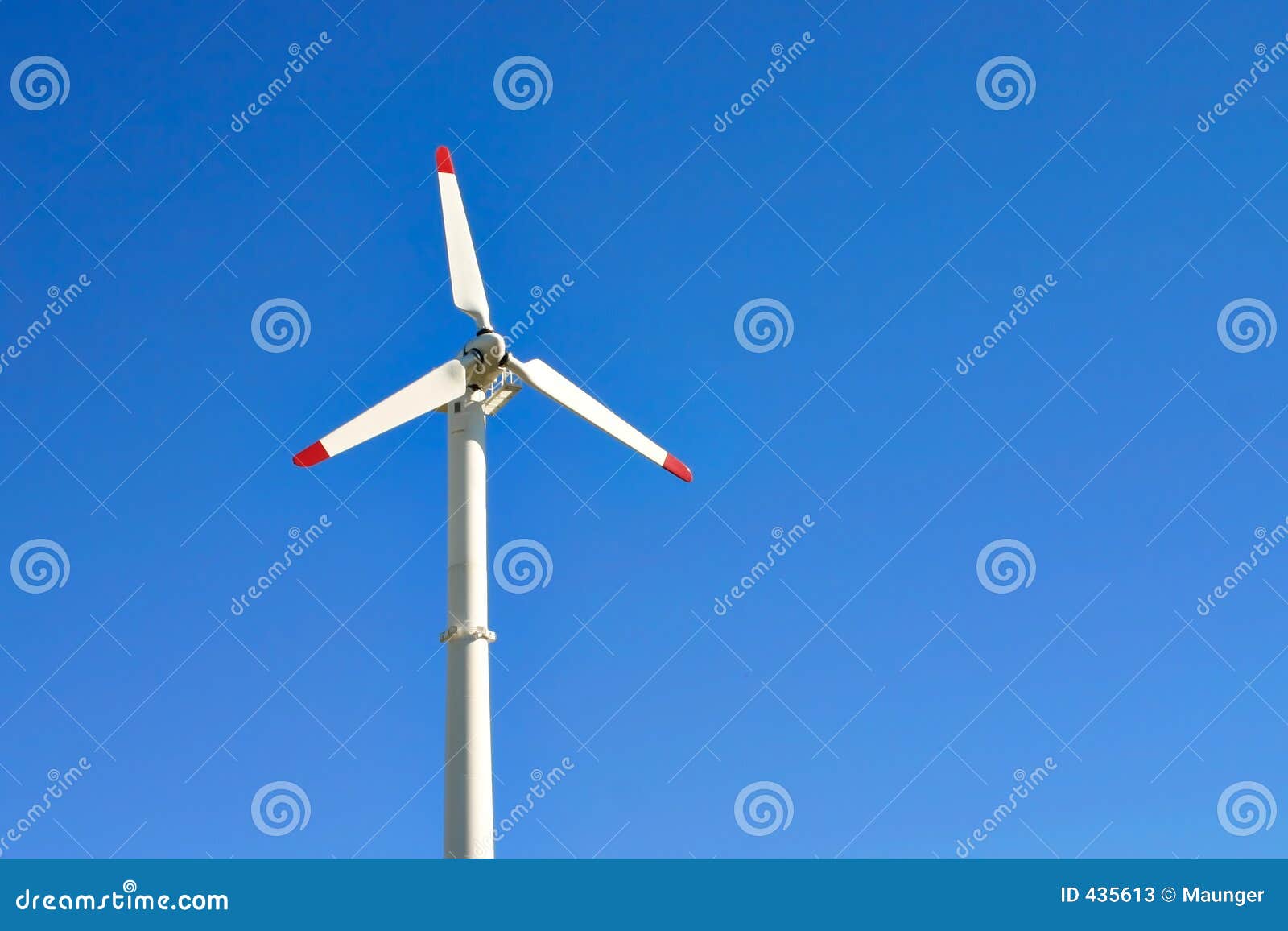 Energy producing windmill stock image. Image of rotate - 435613