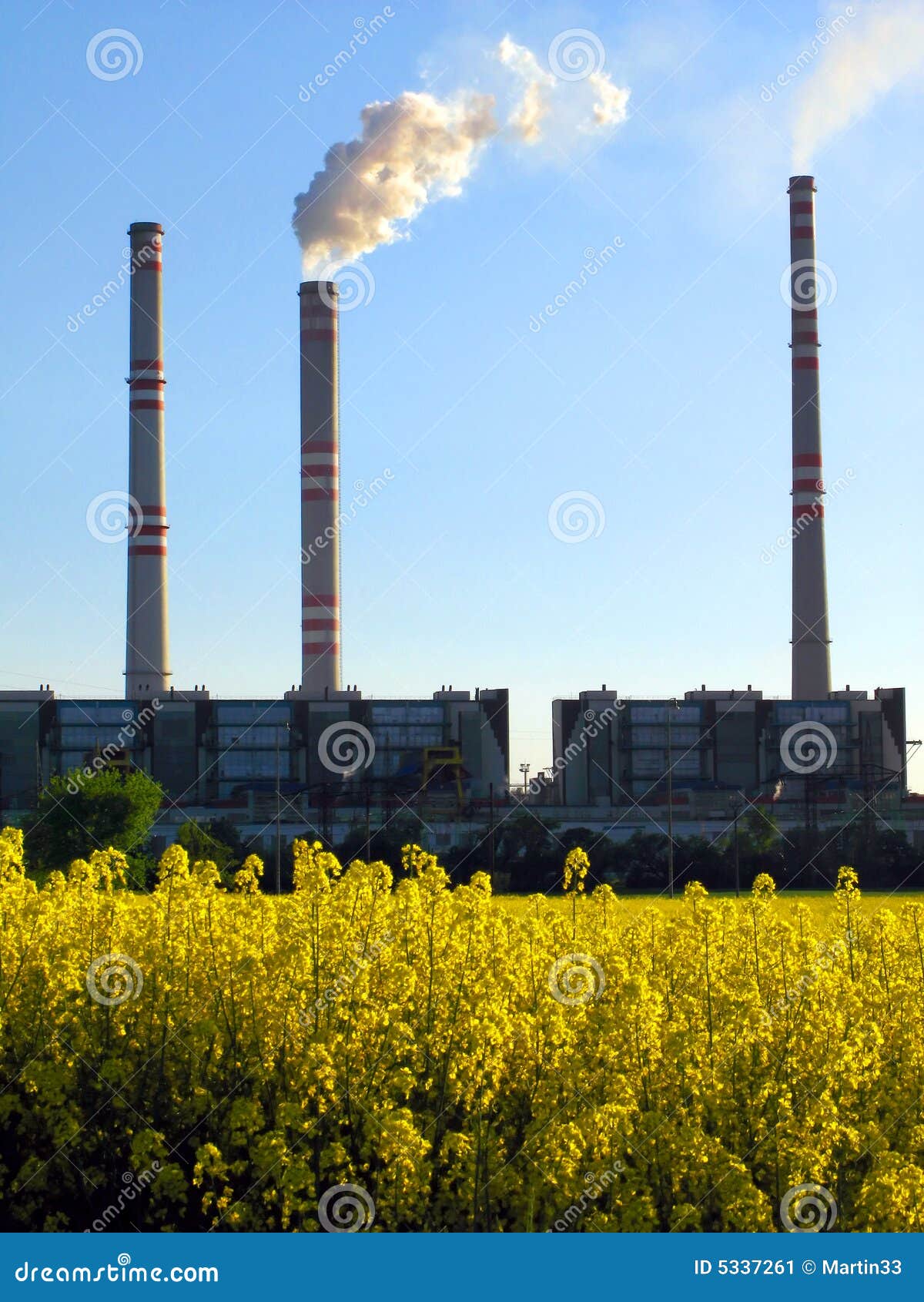 Energy production stock image. Image of chimney, burning - 5337261