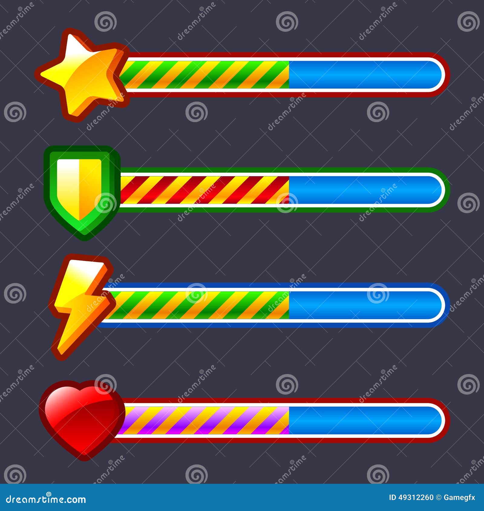 Progress, Loading Bars. Geometric Step, Phase Indicators, Meters ... Progress, Loading Bars. Geometric Step, Phase Indicators, Meters ...