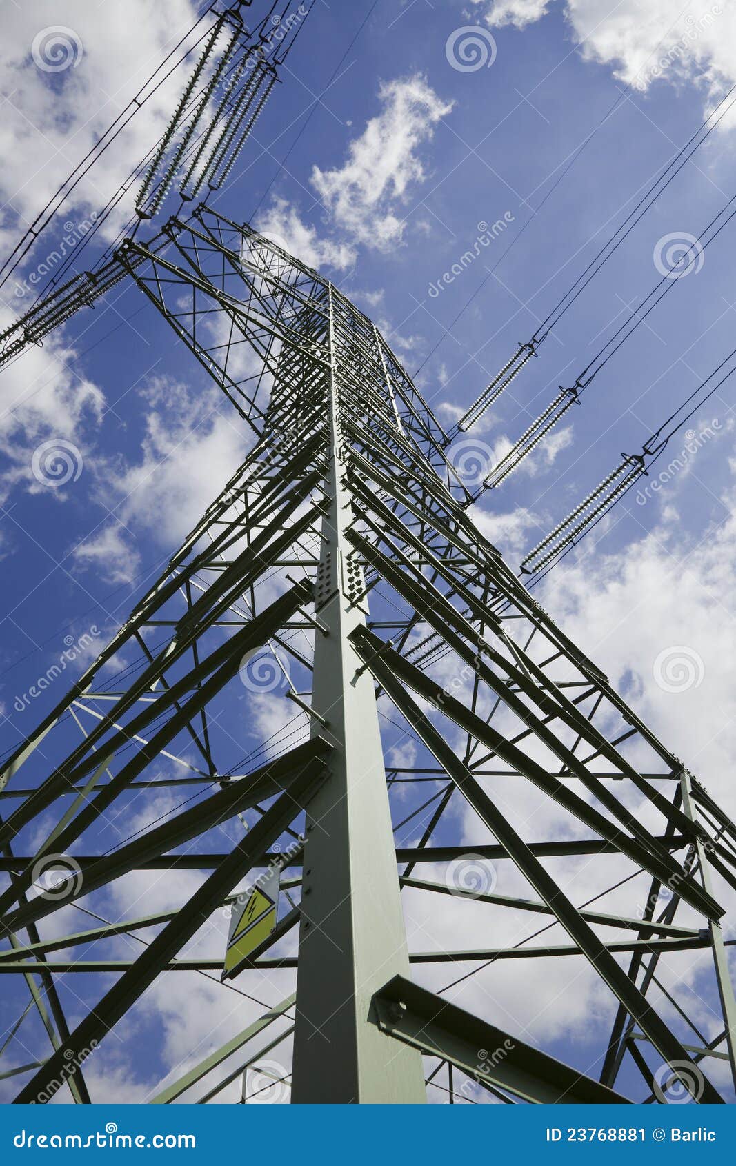 Energy pylon stock image. Image of danger, industry, factory - 23768881