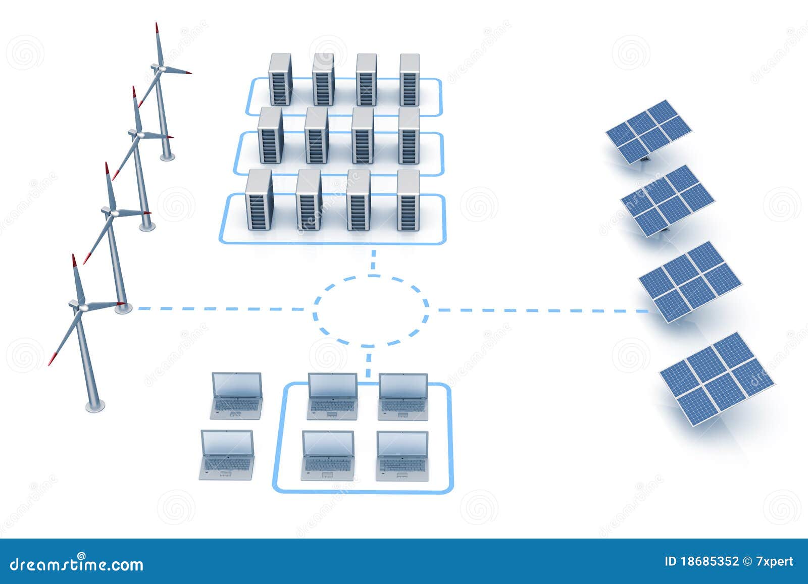 Energy save network stock illustration. Illustration of business - 18685352