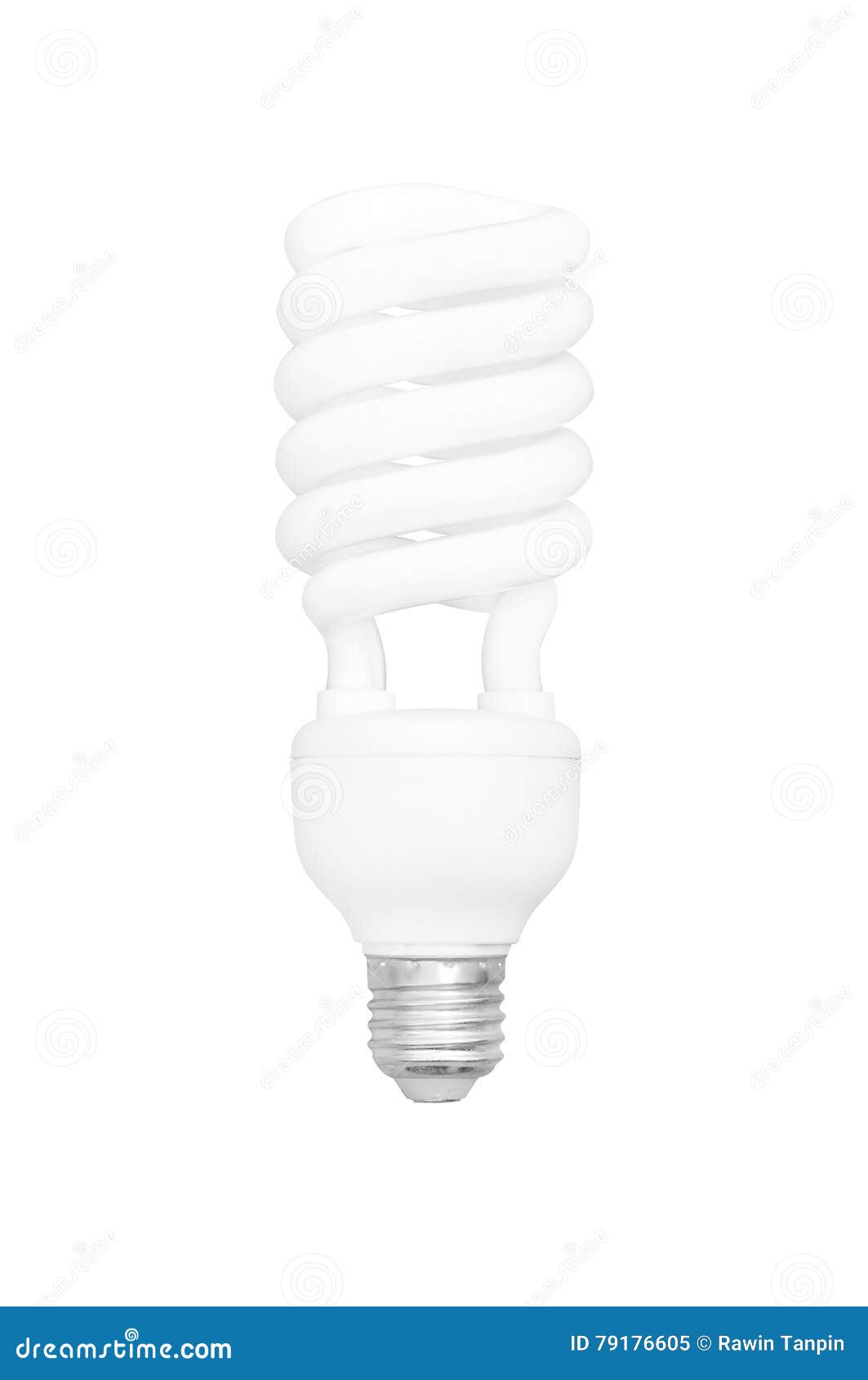 Energy Saving Bulb,Fluorescent Spiral Light Bulb Isolated On White ... Energy Saving Bulb,Fluorescent Spiral Light Bulb Isolated On White ...