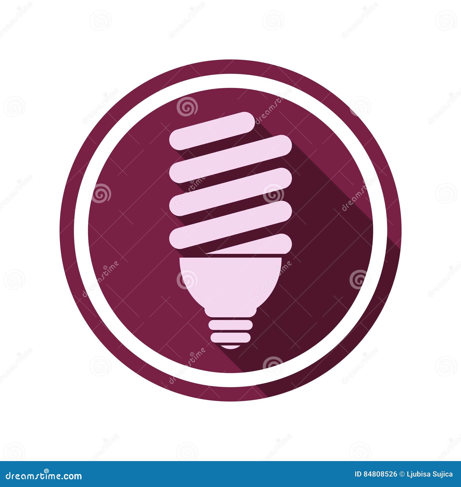 Energy saving bulb icon stock illustration. Illustration of design ...