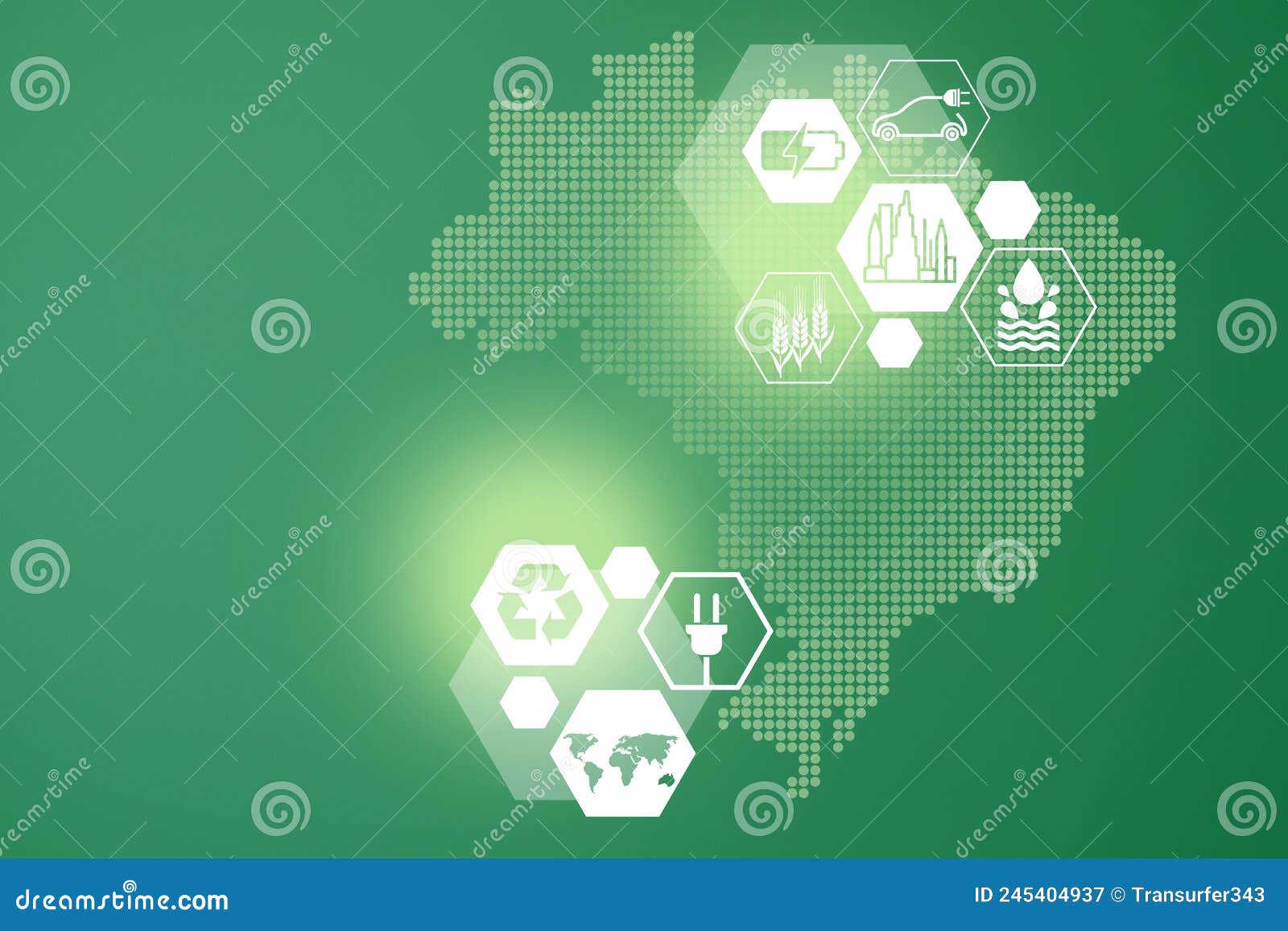 Energy Saving Concept. Energy Innovation with Future Industry of Power ...