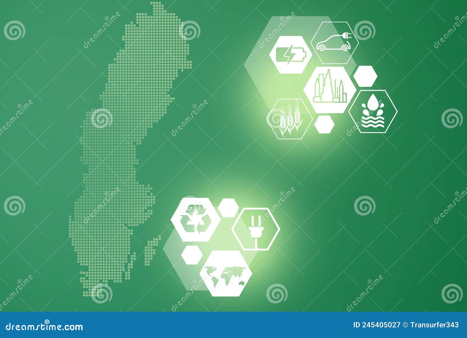 Energy Saving Concept. Energy Innovation with Future Industry of Power ...