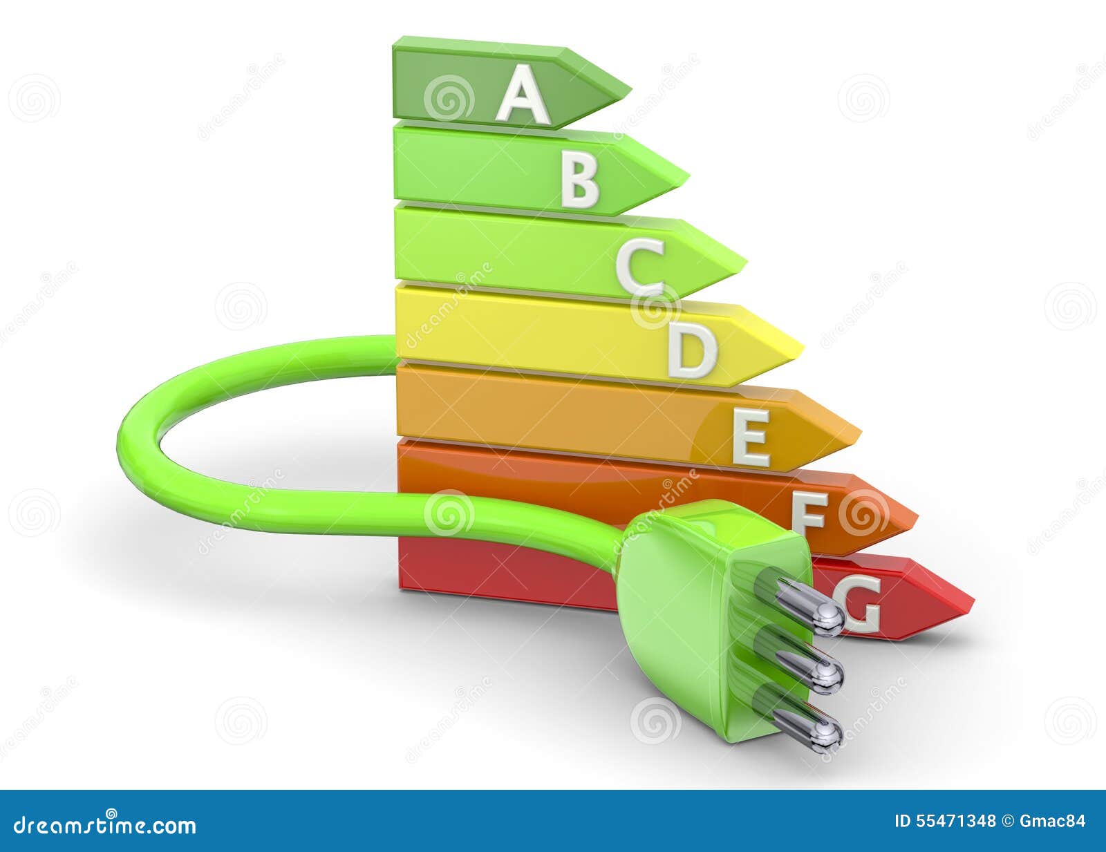 Energy Saving - 3D stock illustration. Illustration of home - 55471348