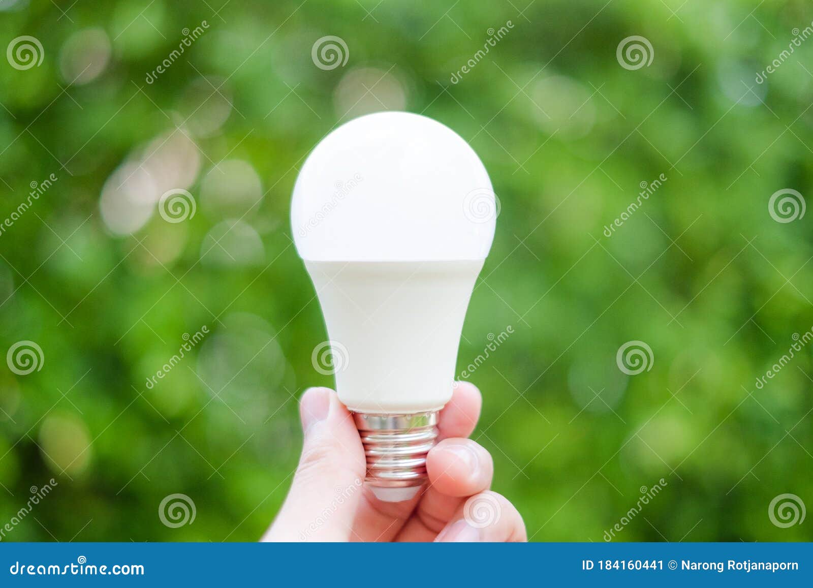 Energy Saving LED BULB ECO with the Environment Stock Image - Image of ...