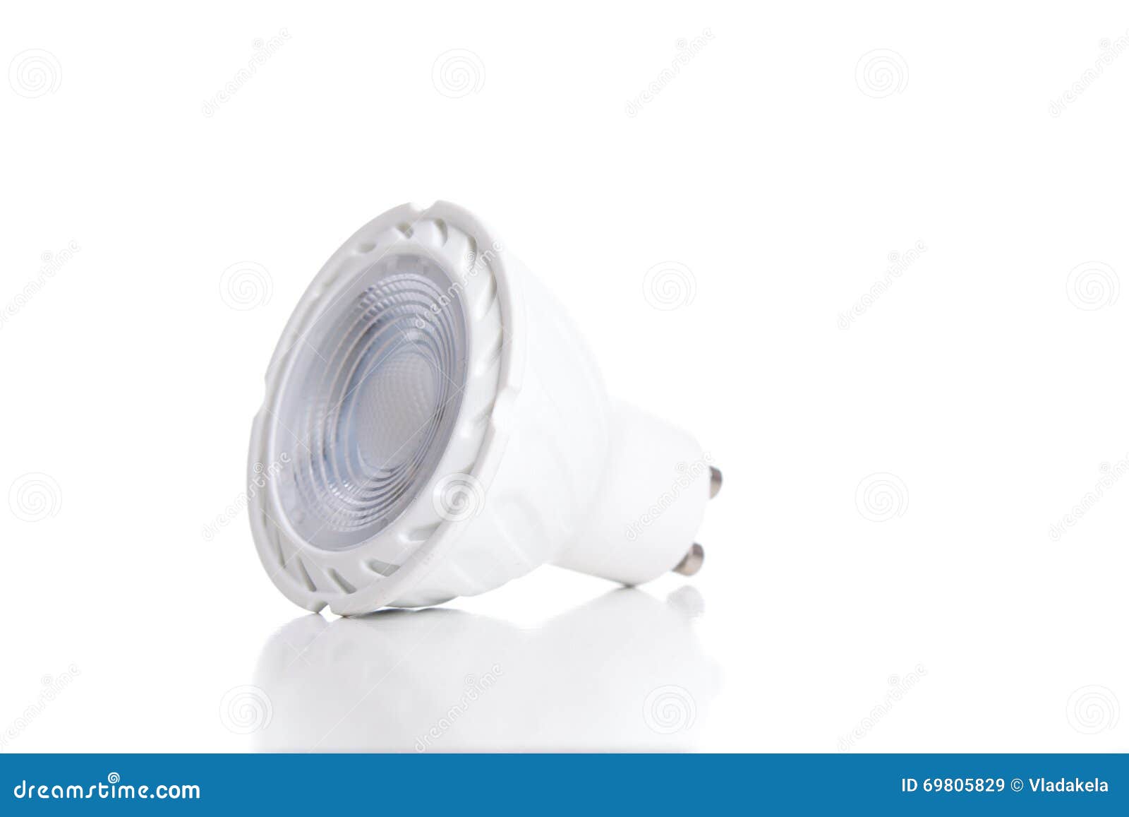 Energy Saving LED Light Bulb Isolated on White Stock Image - Image of ...