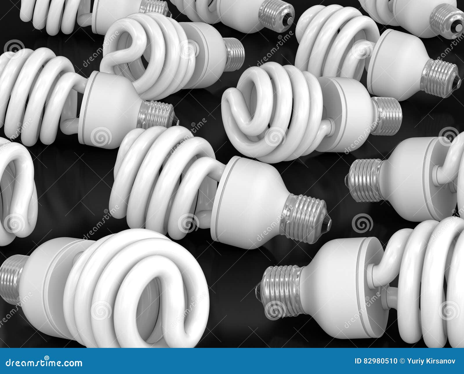 Energy Saving Light Bulbs stock illustration. Illustration of ...