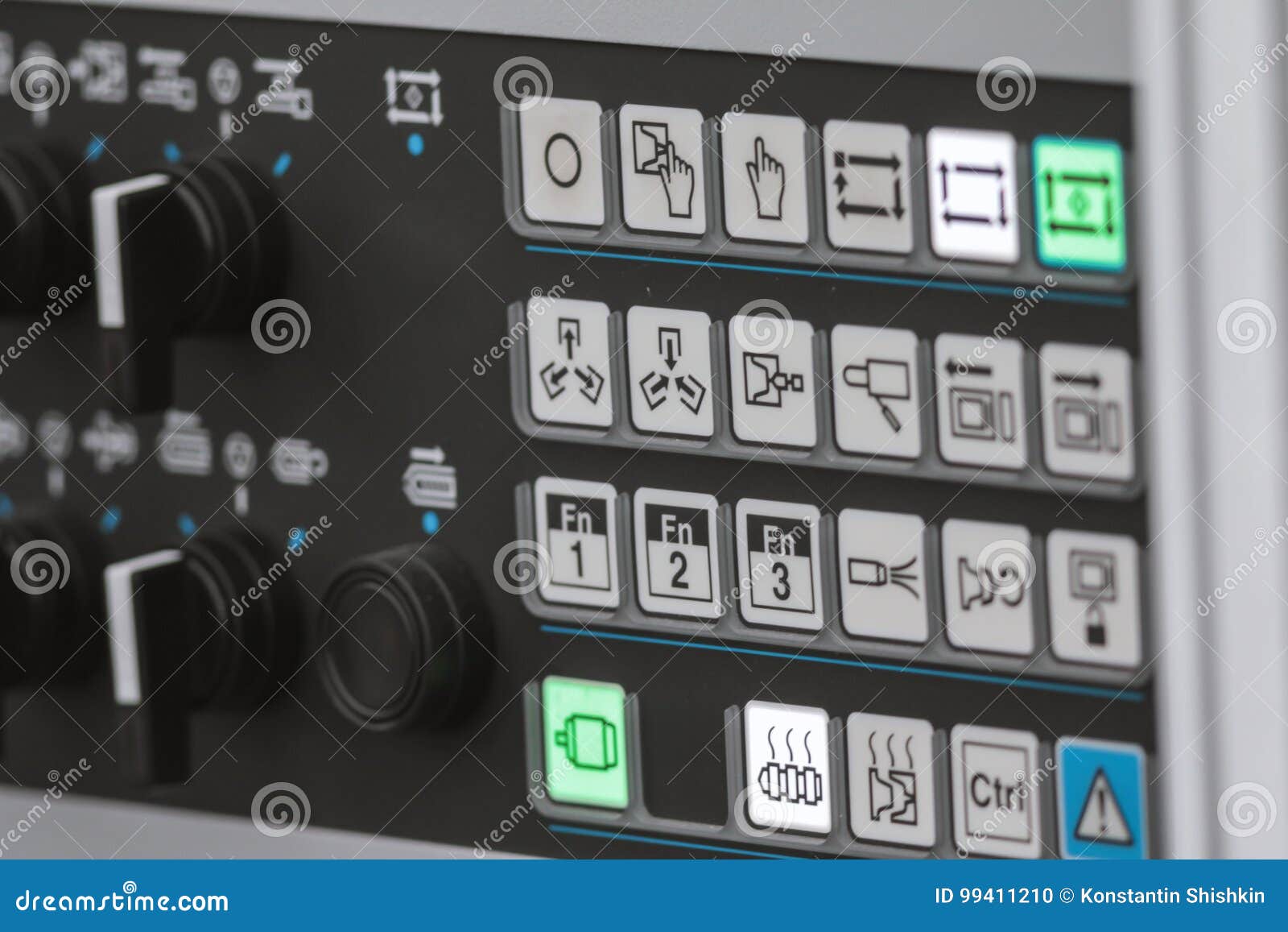 Energy Security - System Management Panel. Man Worker Manipulates For ...