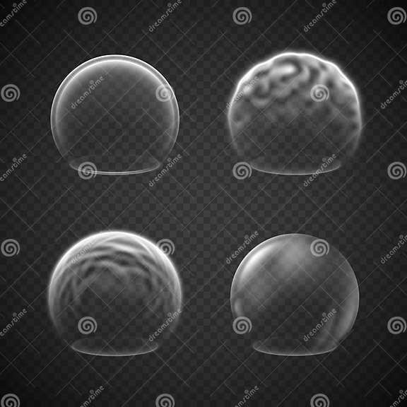 Energy Shield Effects Isolated on Transparency Grid Stock Illustration ...