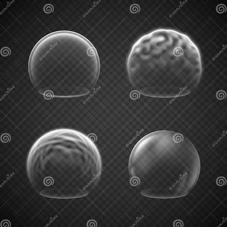 Energy Shield Effects Isolated on Transparency Grid Stock Illustration ...