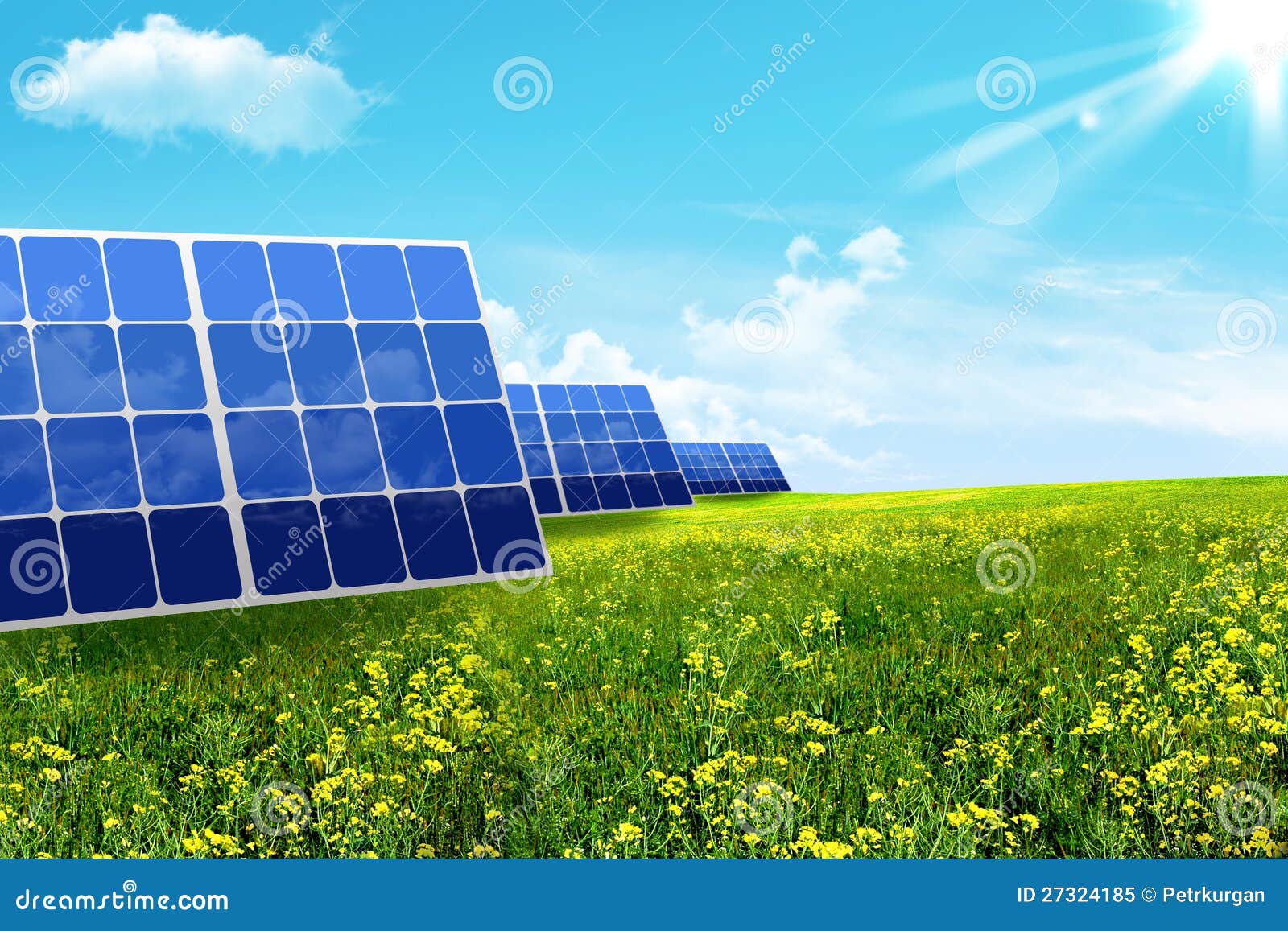 Energy. Solar battery stock image. Image of current, grass - 27324185
