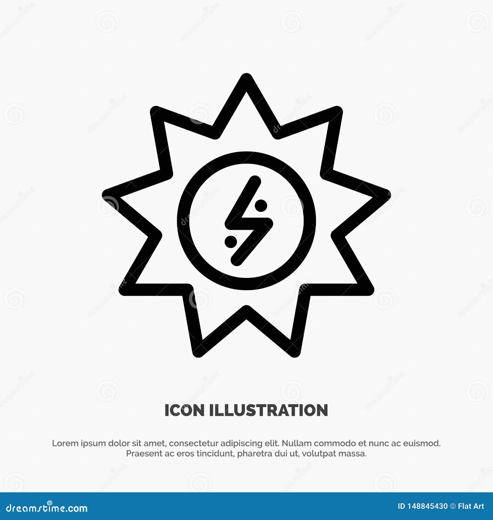 Energy, Solar, Energy, Power Line Icon Vector Stock Vector ...
