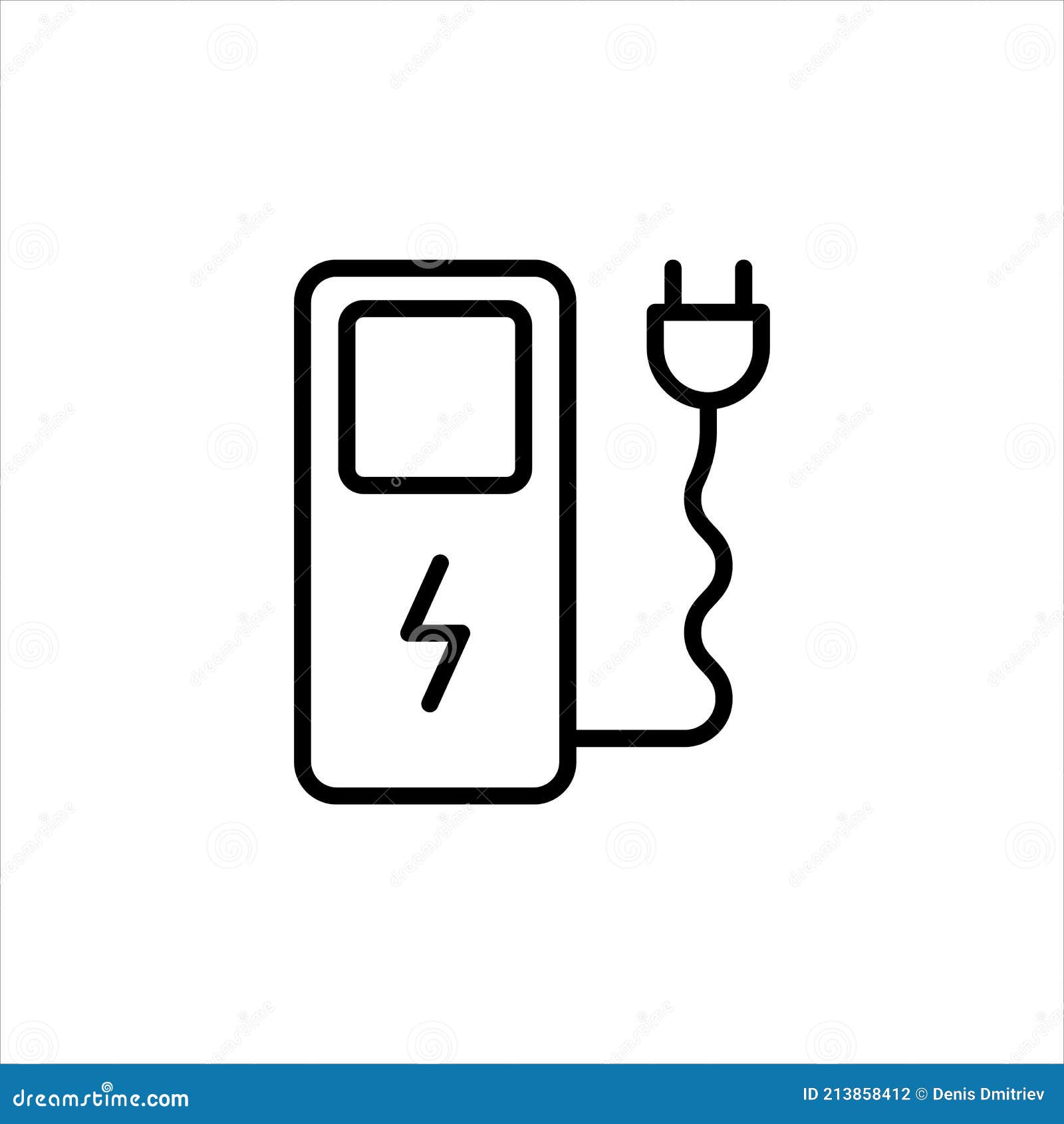 Energy Source Ecology. Vector Sign in a Simple Style Isolated on a ...