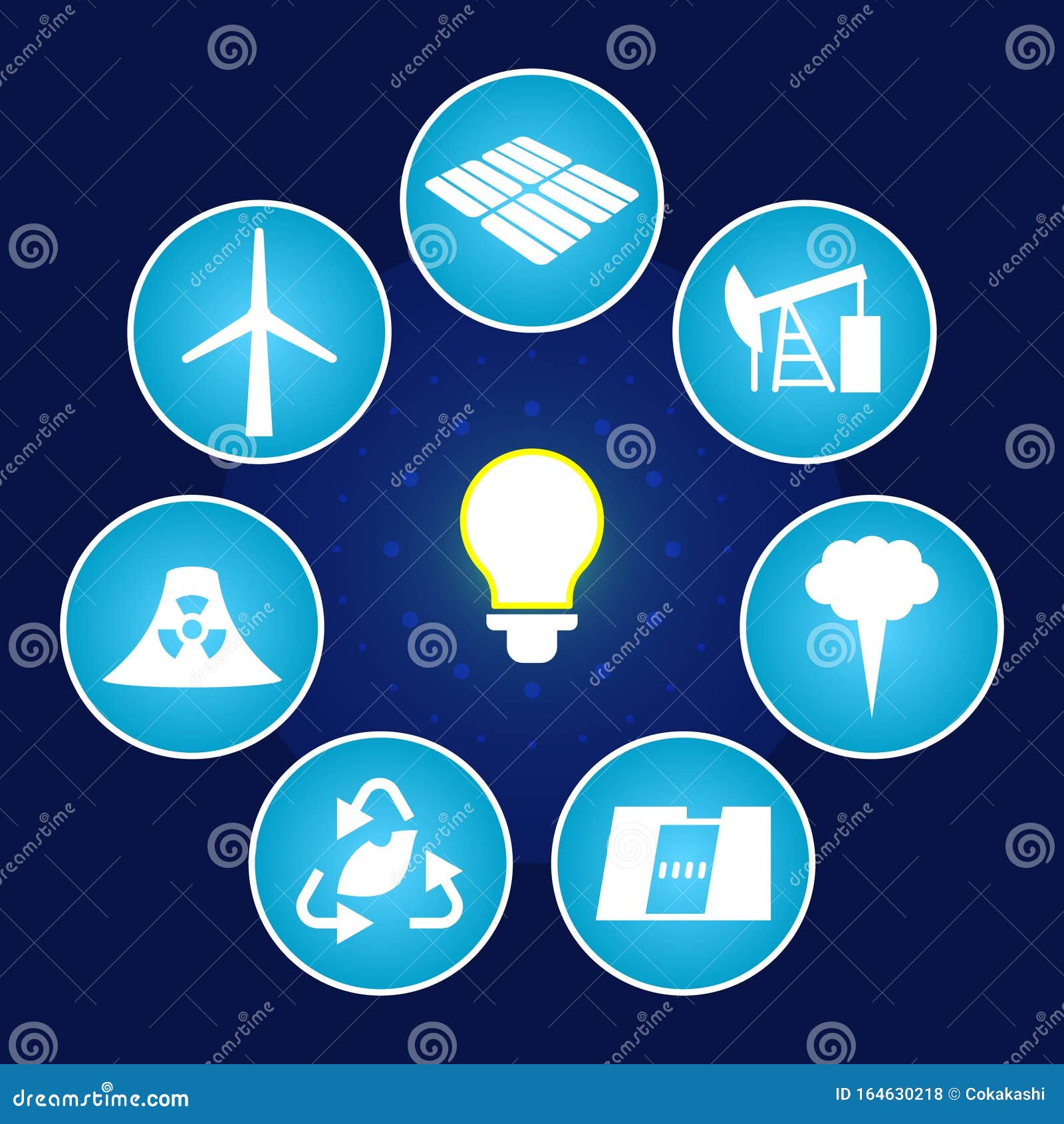 Energy Source Info Illustration Vector. Stock Vector - Illustration of ...