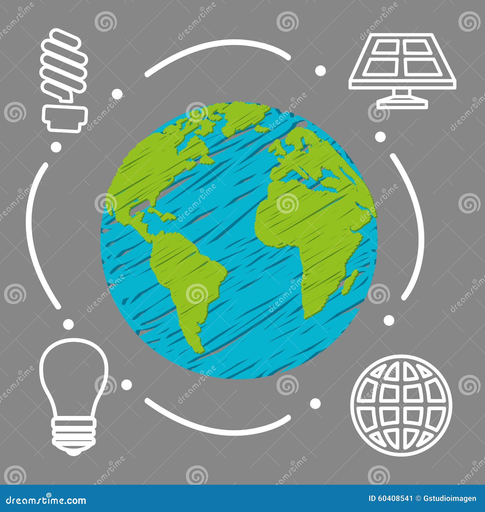 Energy sources stock vector. Illustration of natural - 60408541