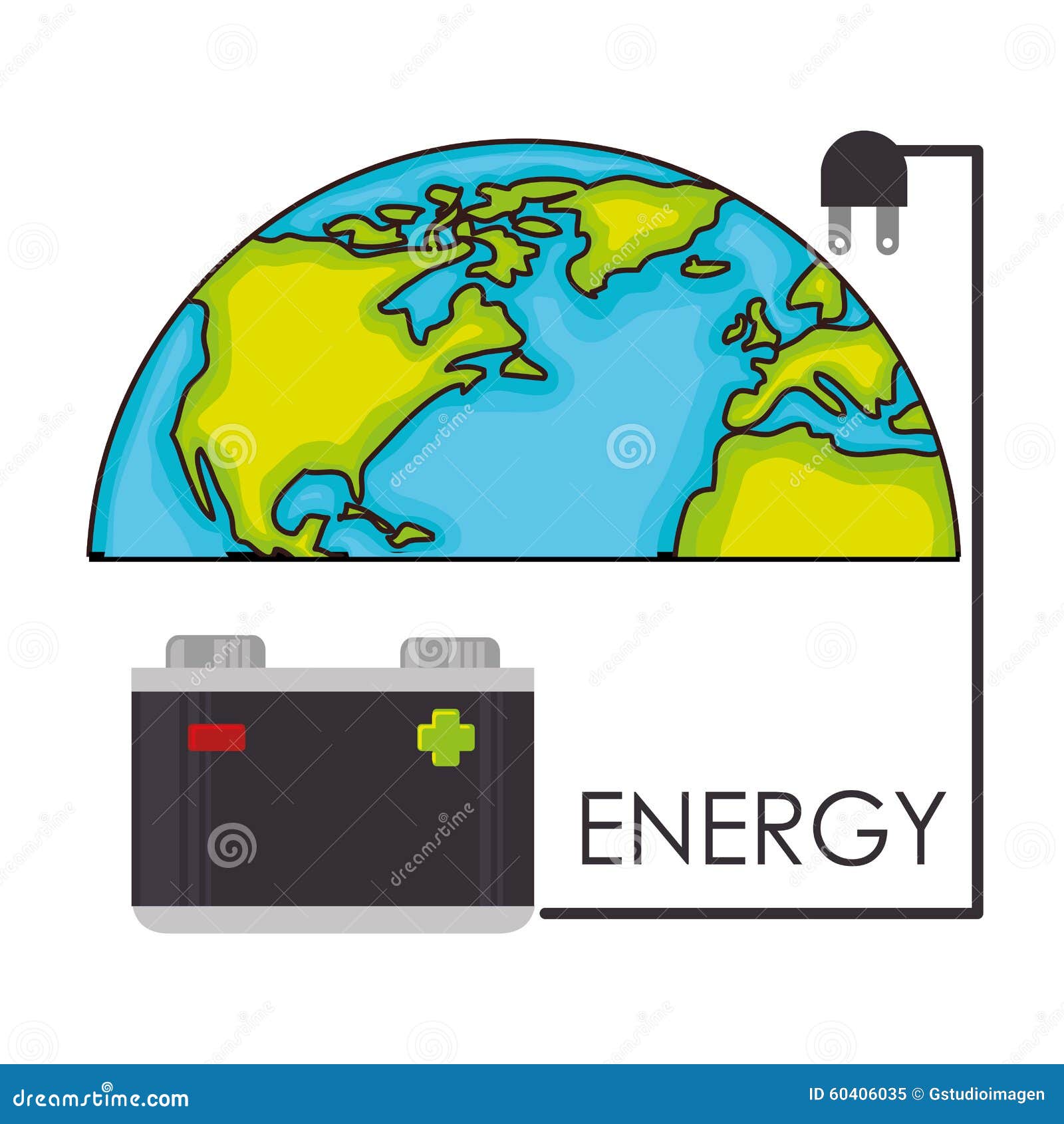 Energy sources stock vector. Illustration of clean, concept - 60406035