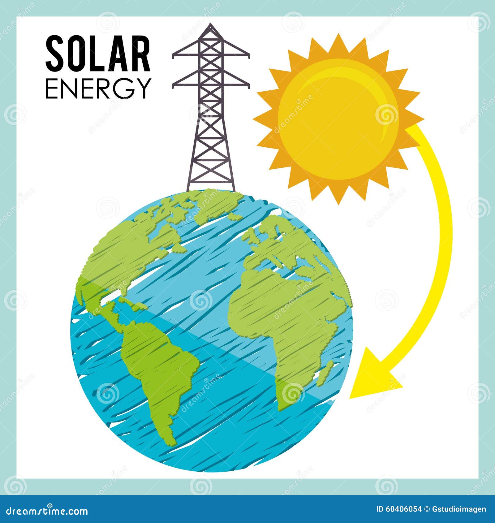 Energy sources stock vector. Illustration of electric - 60406054