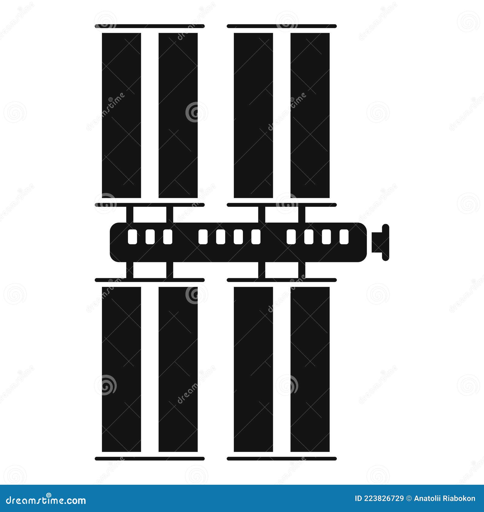 Rocket Base Icon. Spacecraft - Vector Rocket Stock Illustration ...