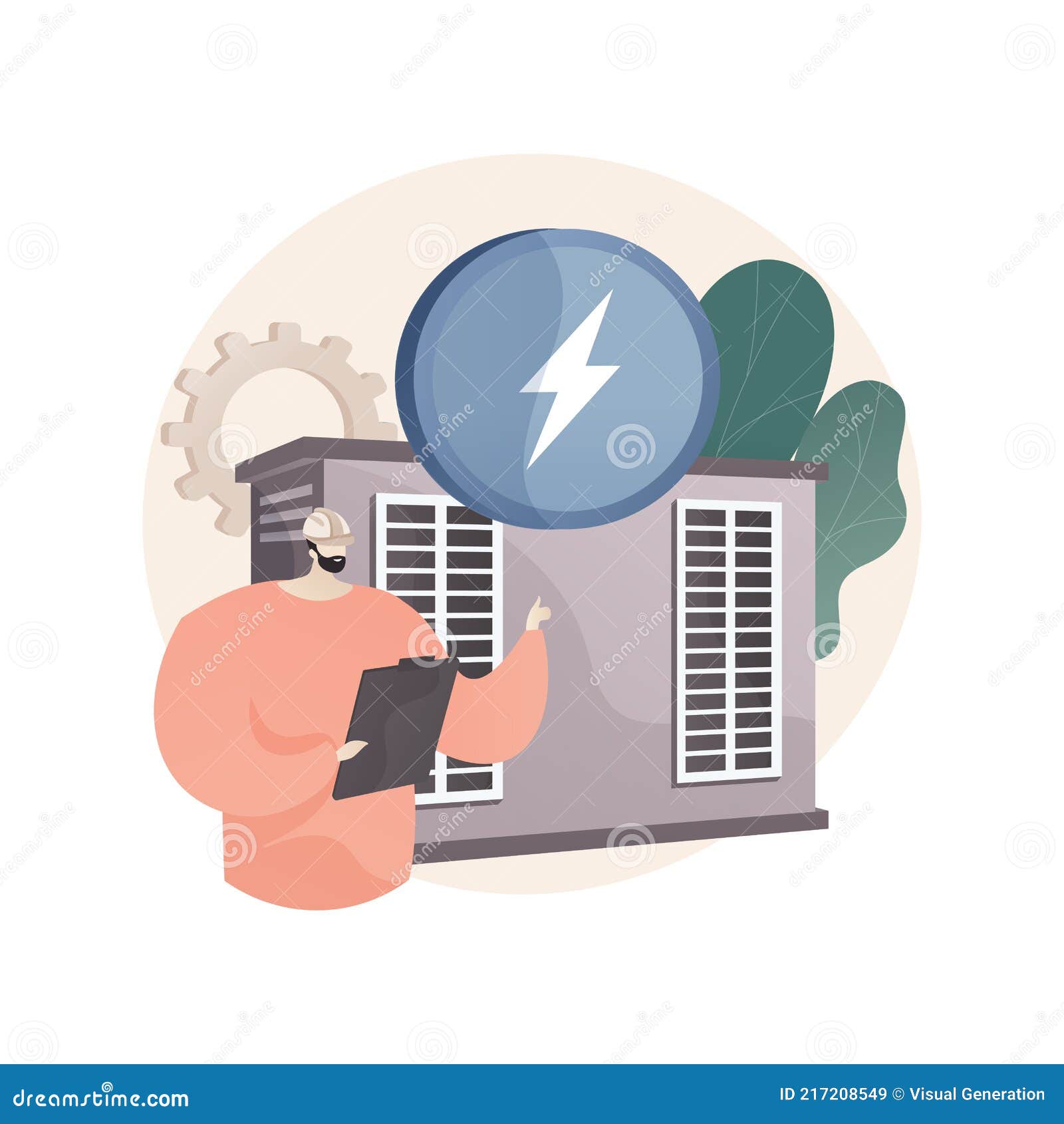Energy Storage Abstract Concept Vector Illustration. Stock Vector ...