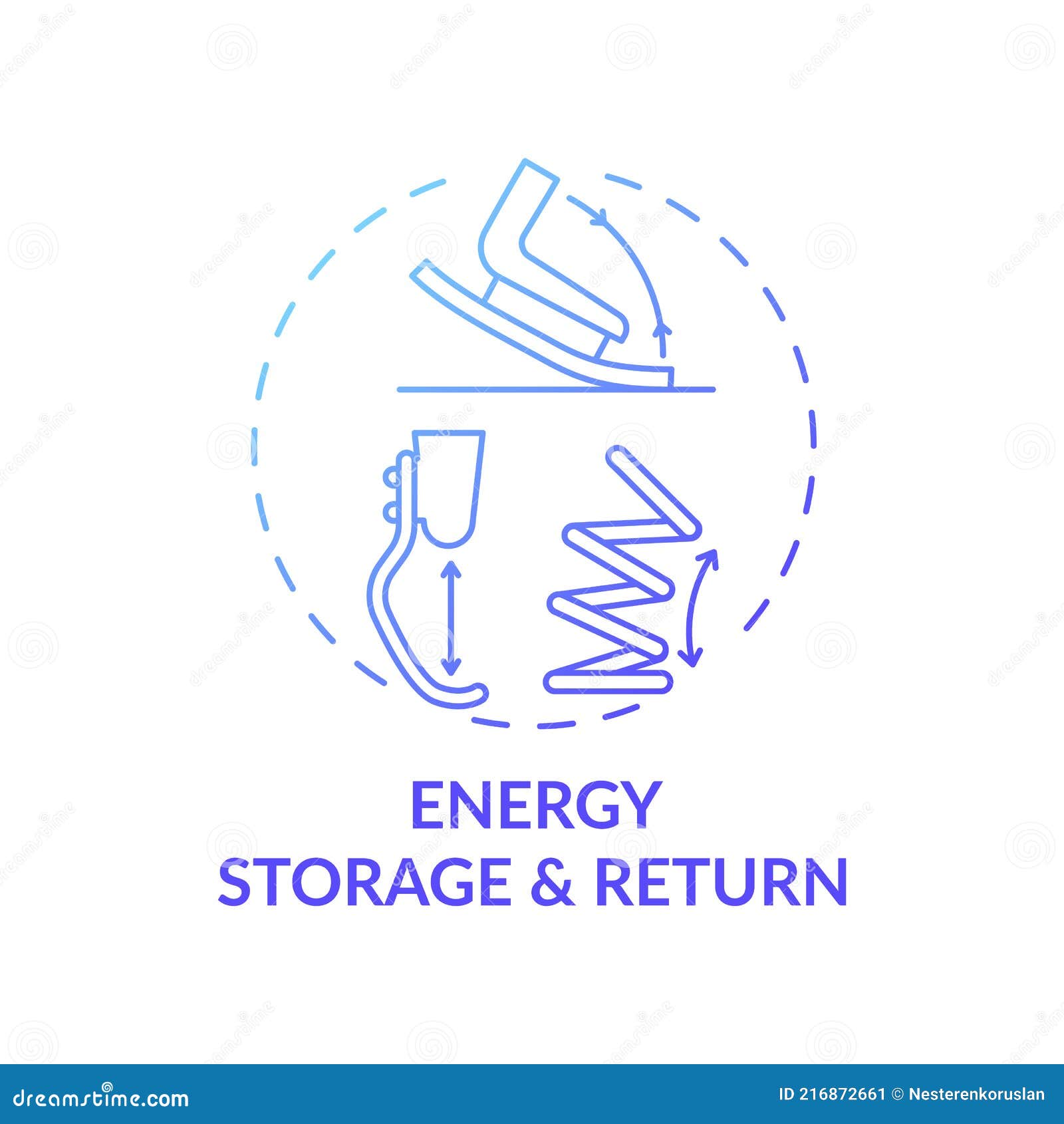 Energy Storage and Return Concept Icon Stock Vector - Illustration of ...
