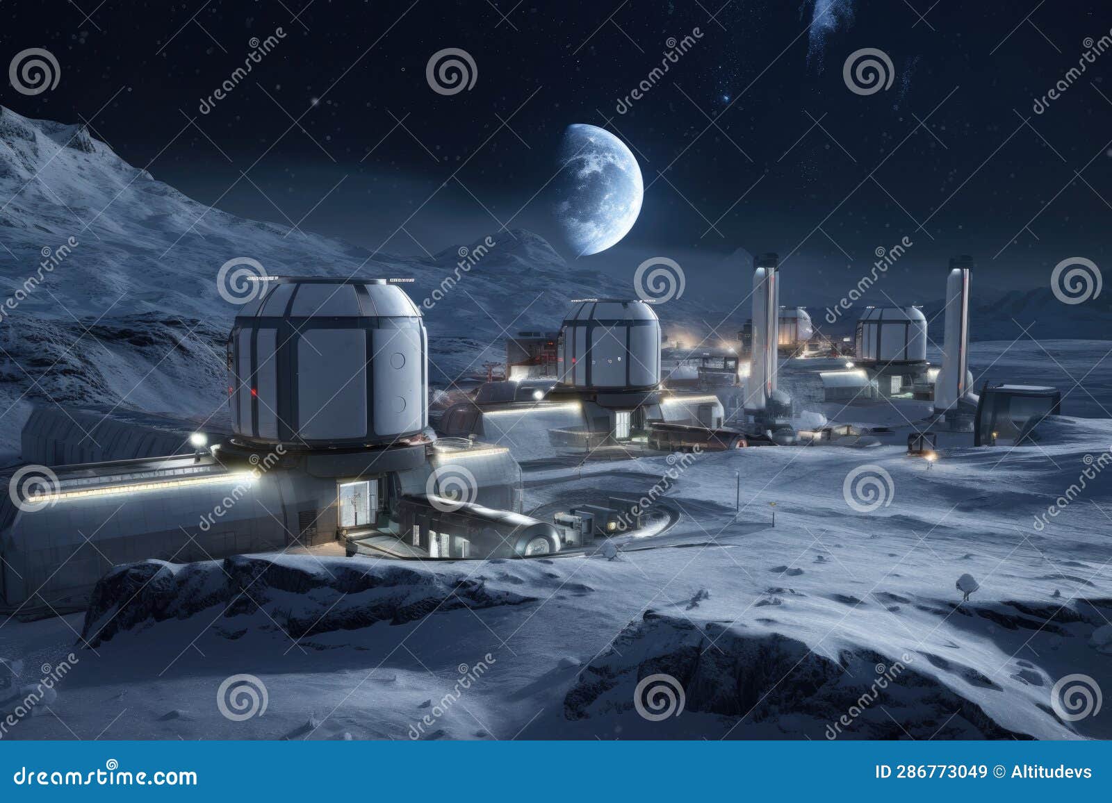 Energy Storage System for the Lunar Base during the Lunar Night Stock ...