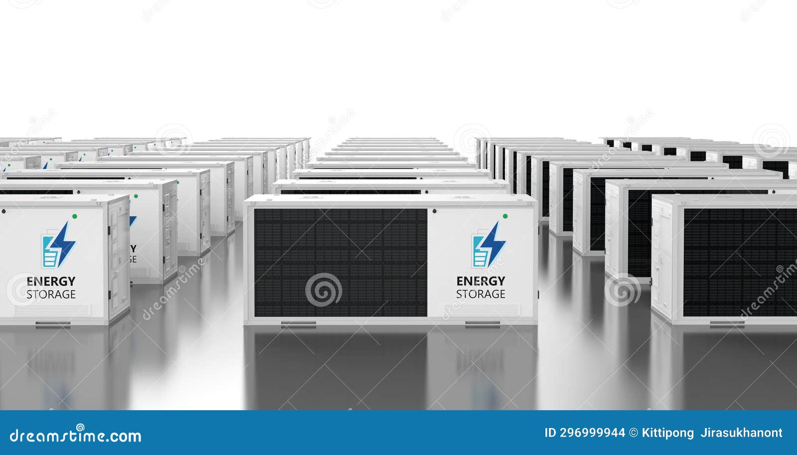 Energy Storage Systems or Battery Container Units Stock Illustration ...