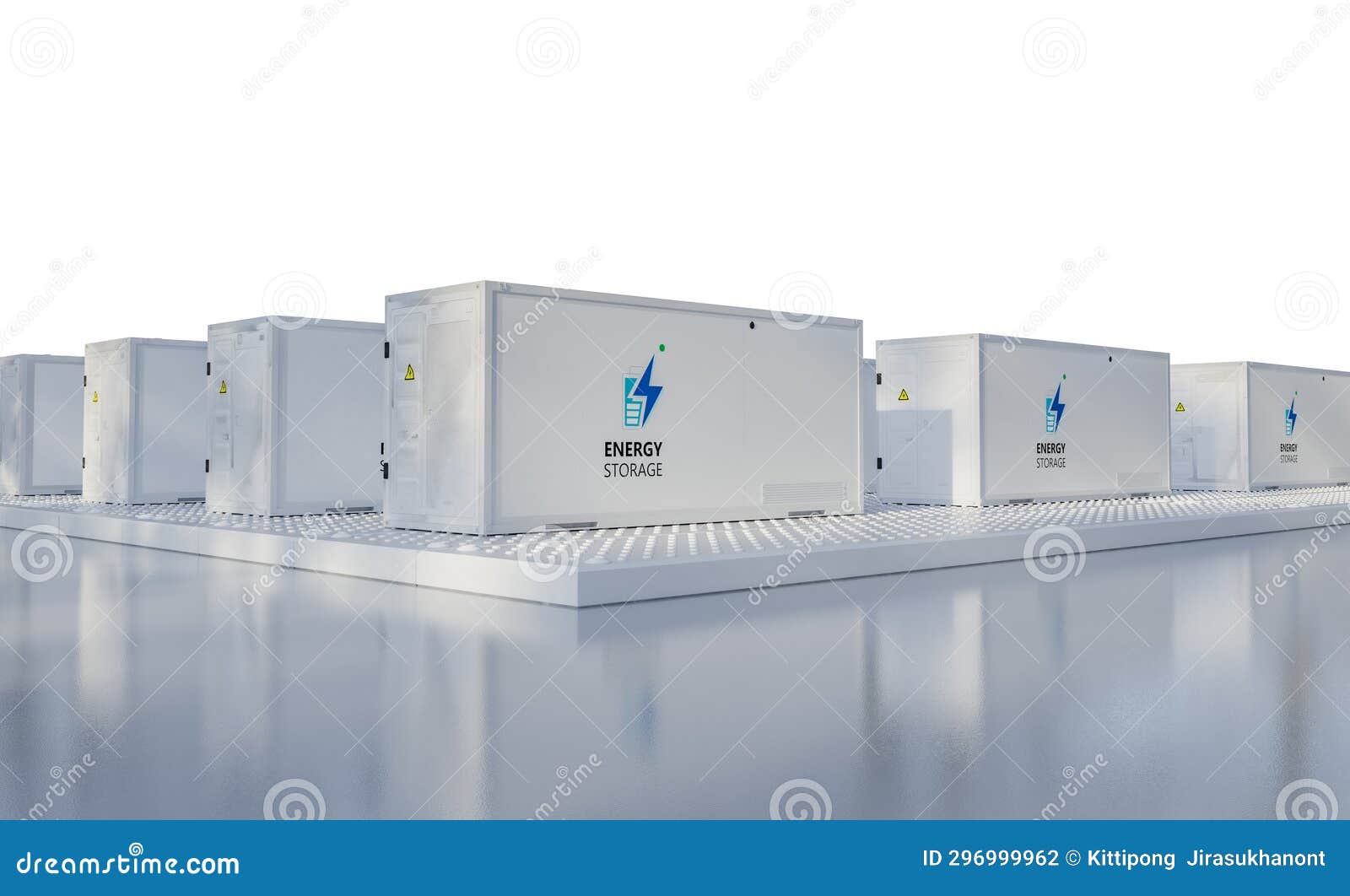 Energy Storage Systems or Battery Container Units Stock Illustration ...