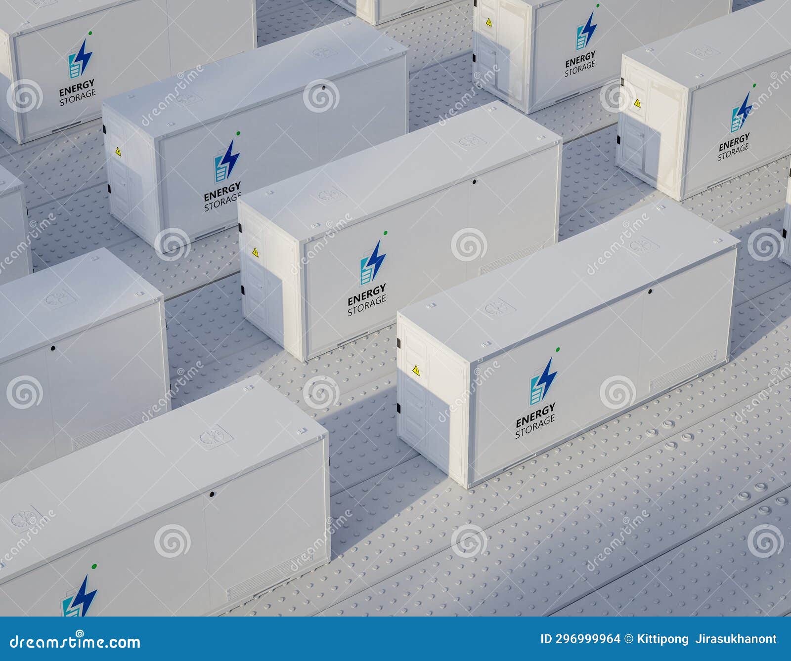 Energy Storage Systems or Battery Container Units Stock Illustration ...