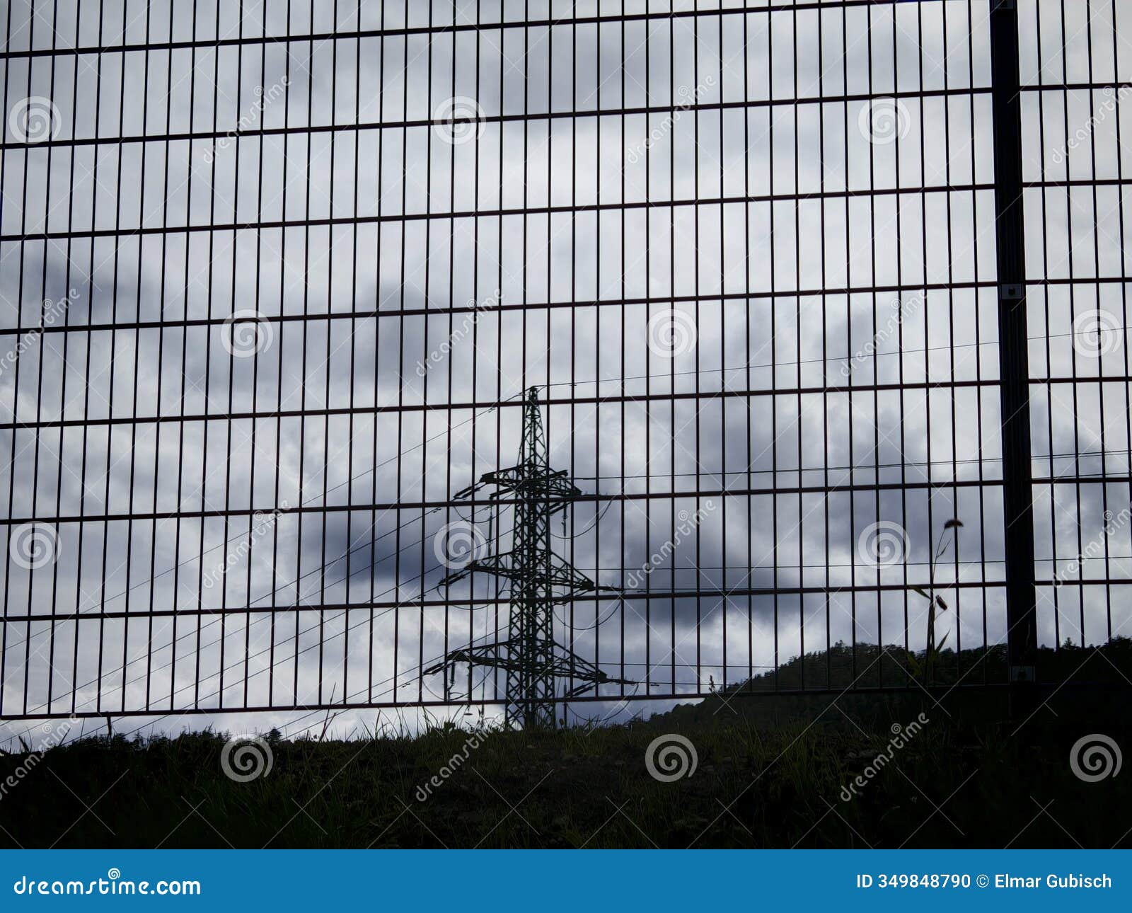 Energy Supply with a 380 Kv Power Line Stock Photo - Image of line ...