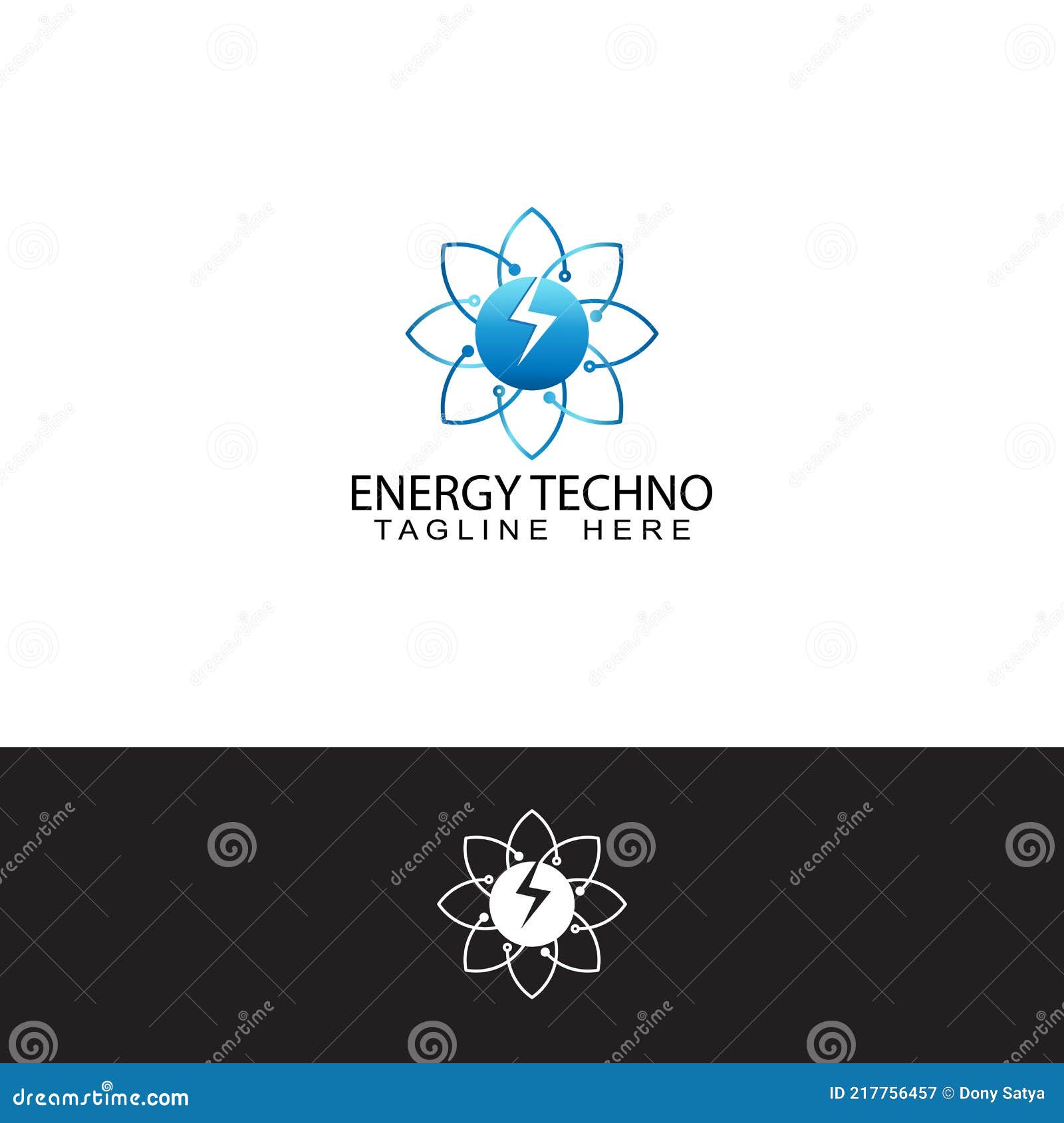 Energy Technology Logo Template Design Stock Vector - Illustration of ...