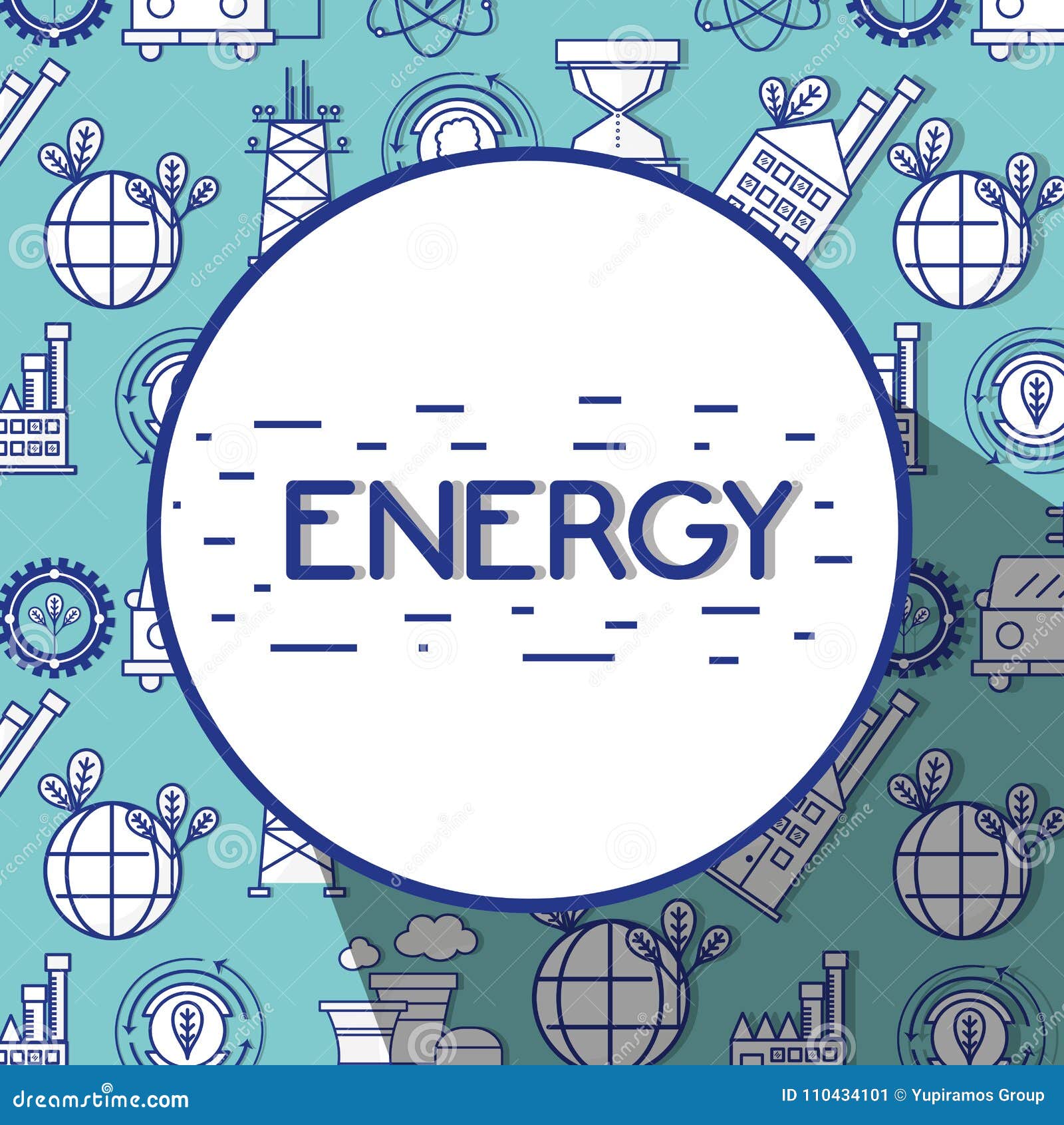 Energy Technology Tools Background Design Background Stock Vector ...