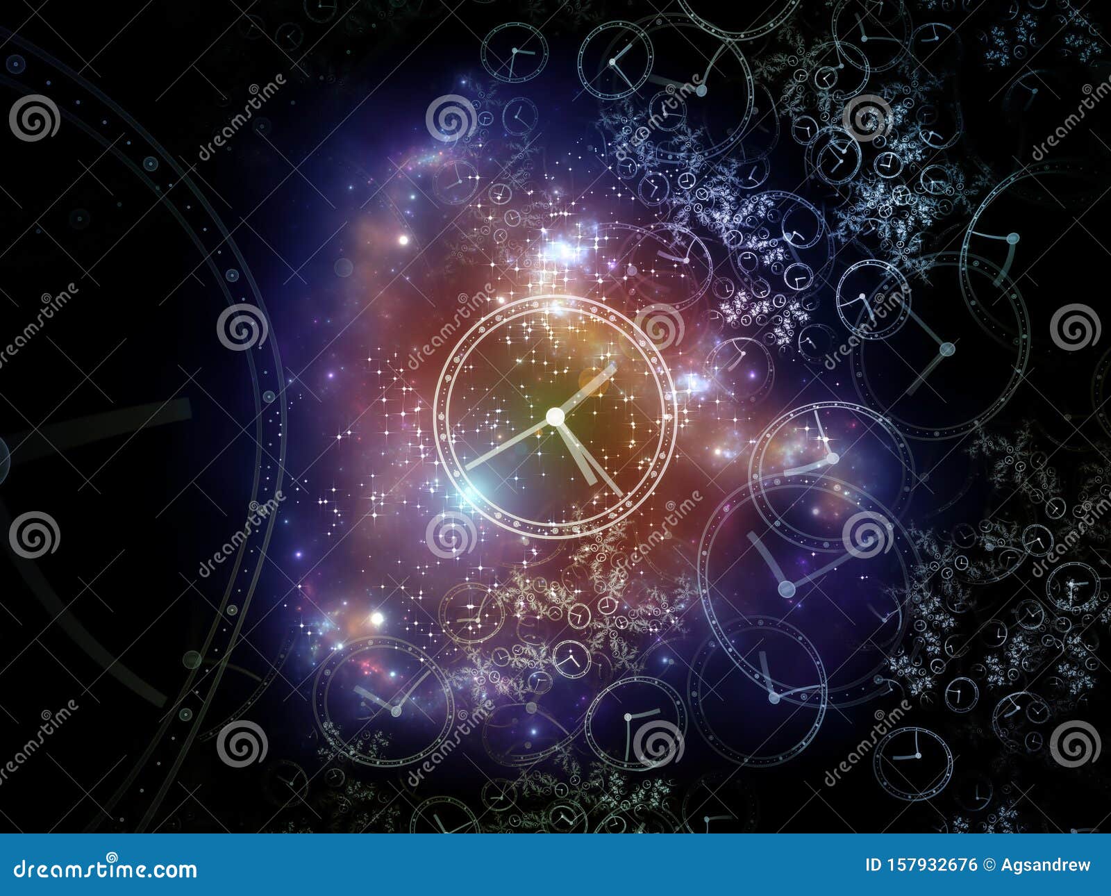 Energy of Temporal Realm stock illustration. Illustration of instant ...