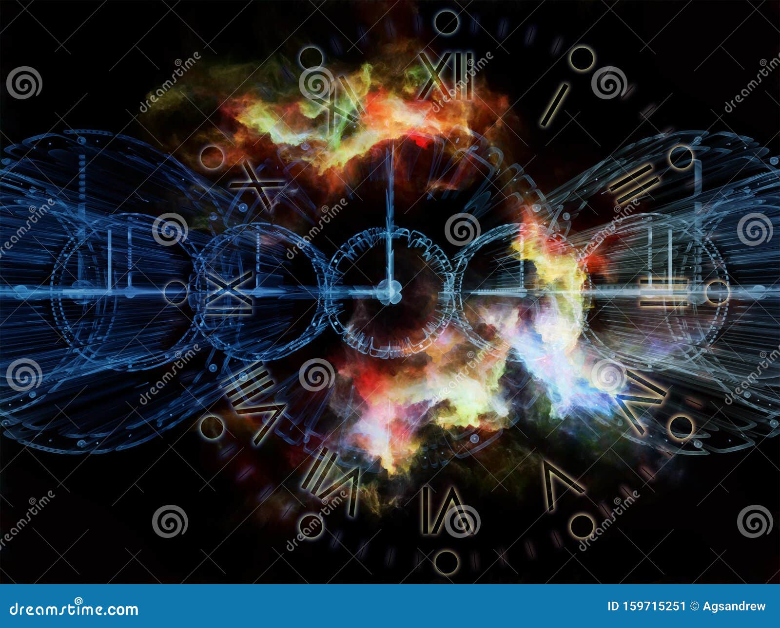 Energy of Temporal Realm stock illustration. Illustration of light ...