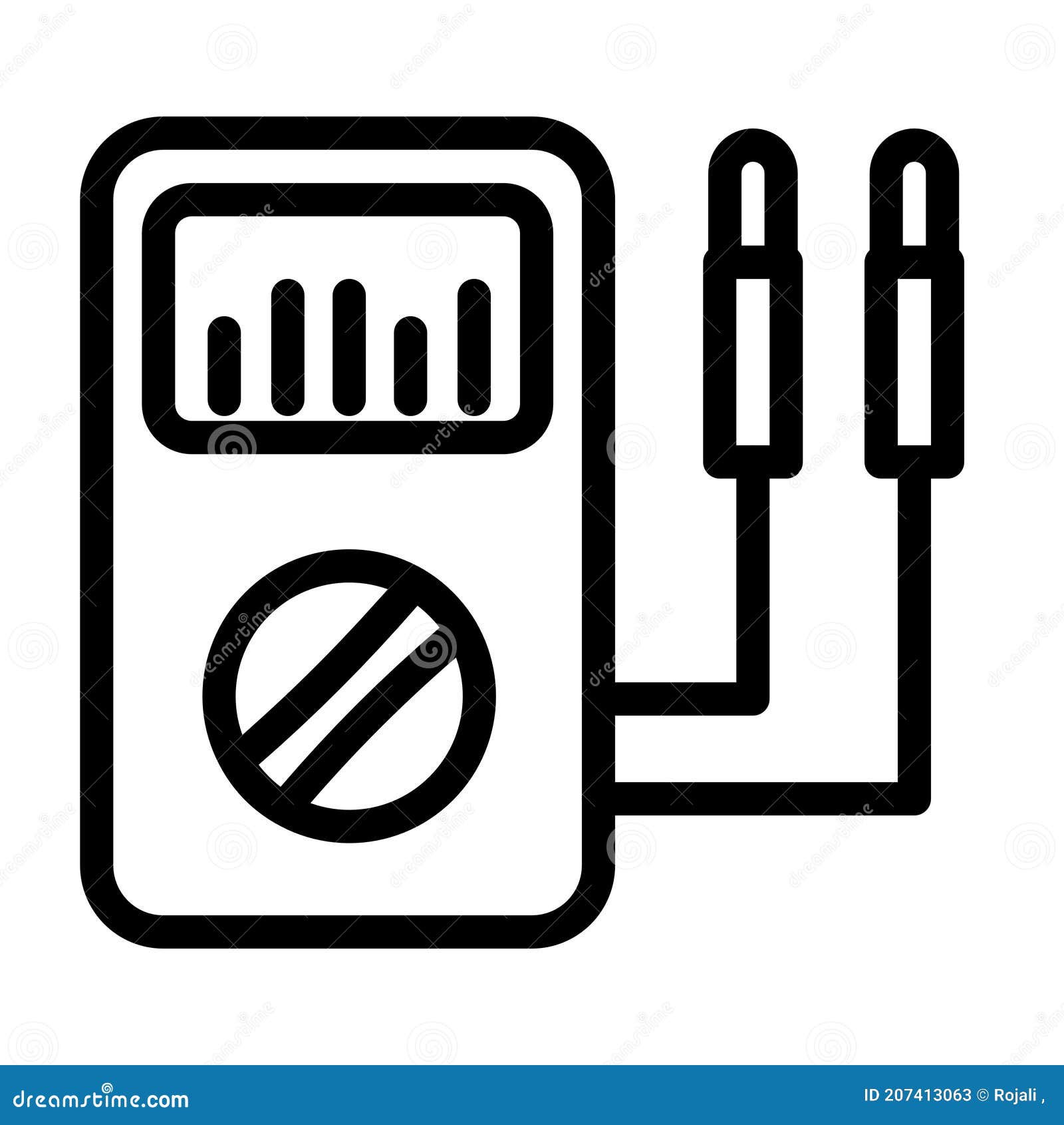 Energy Tracker Icon Logo or Illustration with Outline Stroke Style ...